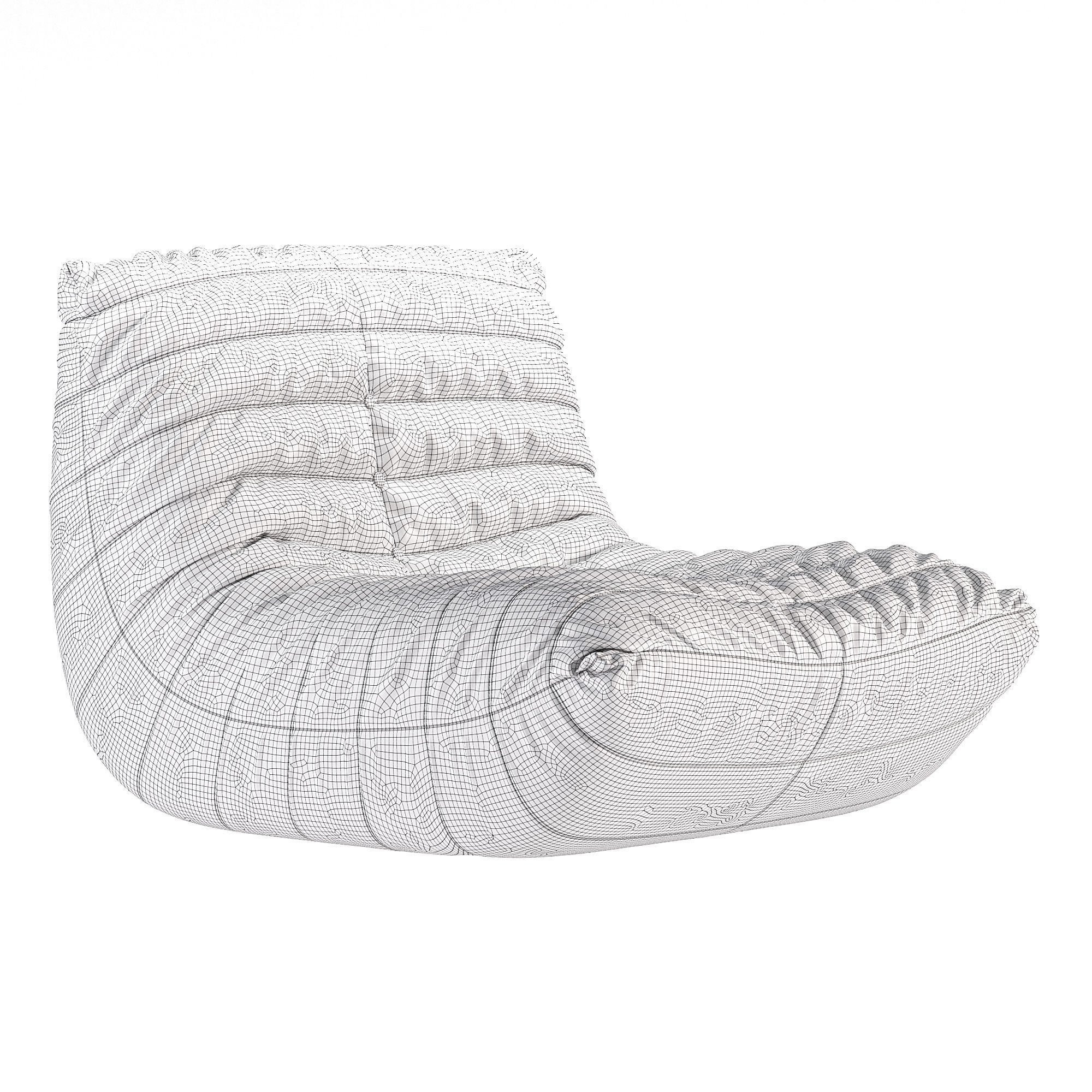 3D model FRAMELESS CHAIR COCOON CHAIR GRAY VR / AR / low-poly | CGTrader