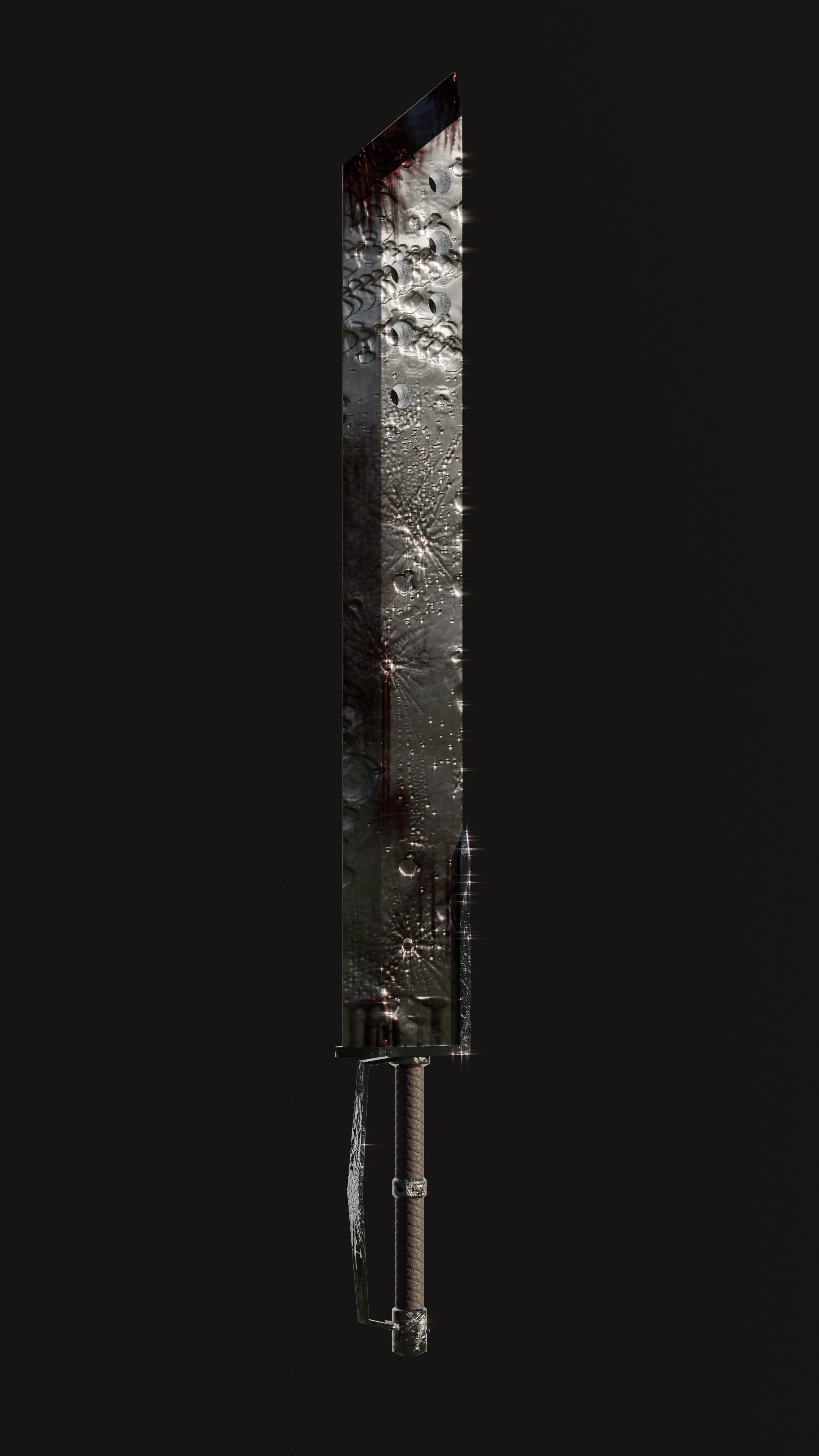 3D model Big iron sword VR / AR / low-poly | CGTrader