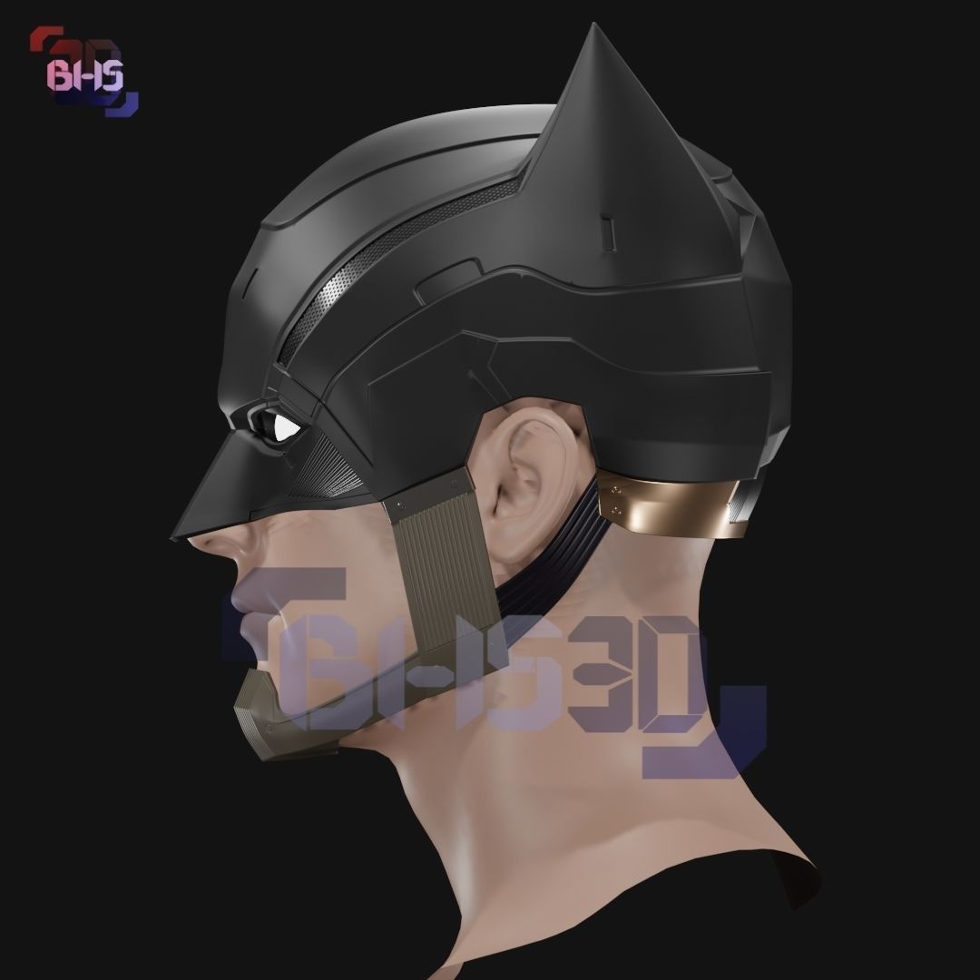 Dark Detective Helmet Batman Future State 3D model 3D printable | CGTrader