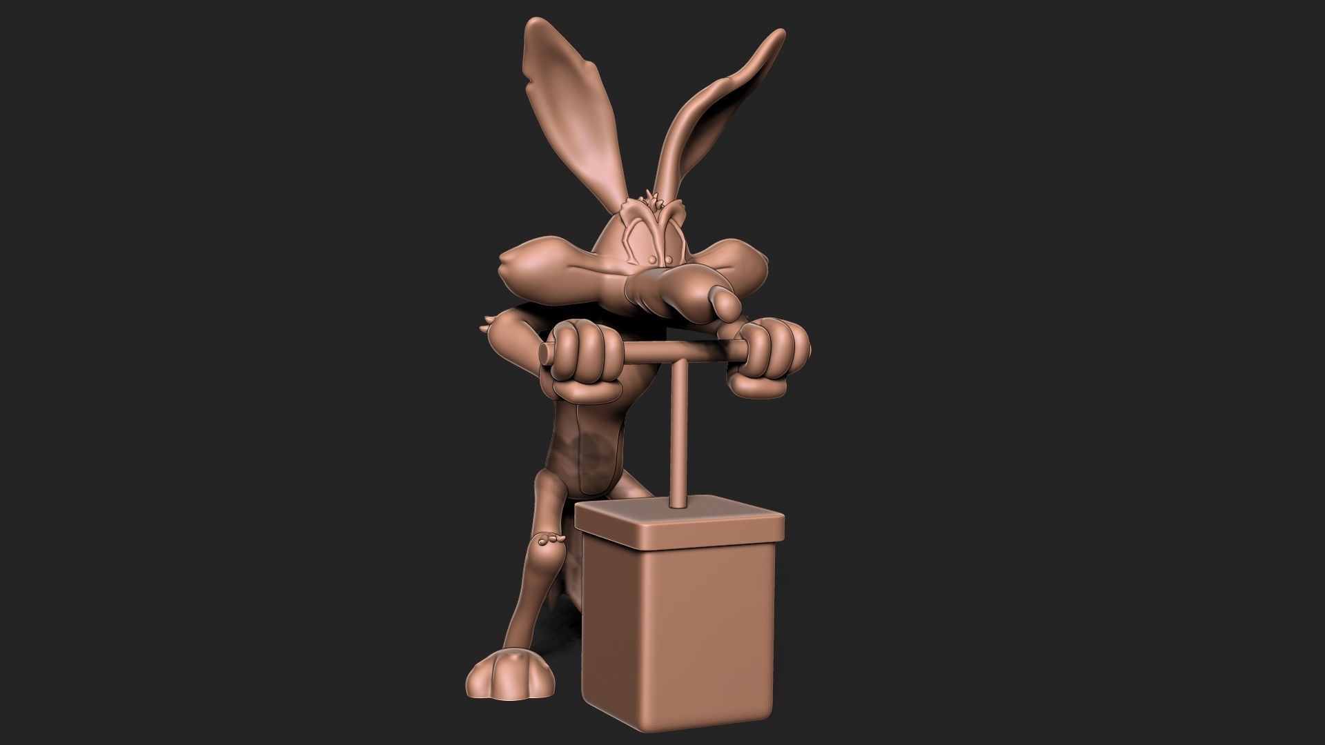 Wile E Coyote 3D model 3D printable | CGTrader