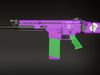 3D model FN SCAR Heavy Mk17 Custom Joker theme and five type of bullet ...