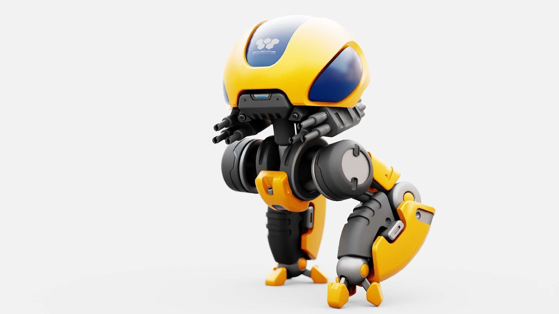 MILITARY BOT M-3000 RIGGED 3D model rigged | CGTrader