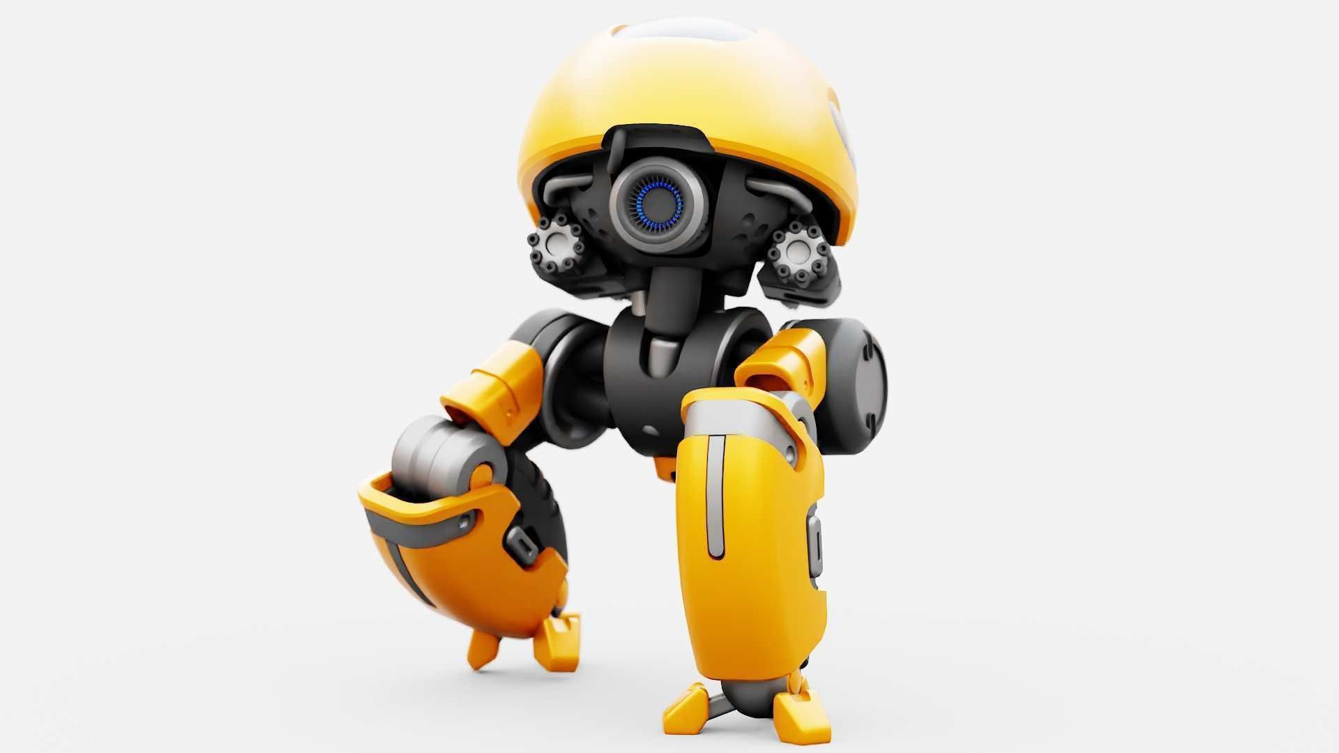 MILITARY BOT M-3000 RIGGED 3D model rigged | CGTrader