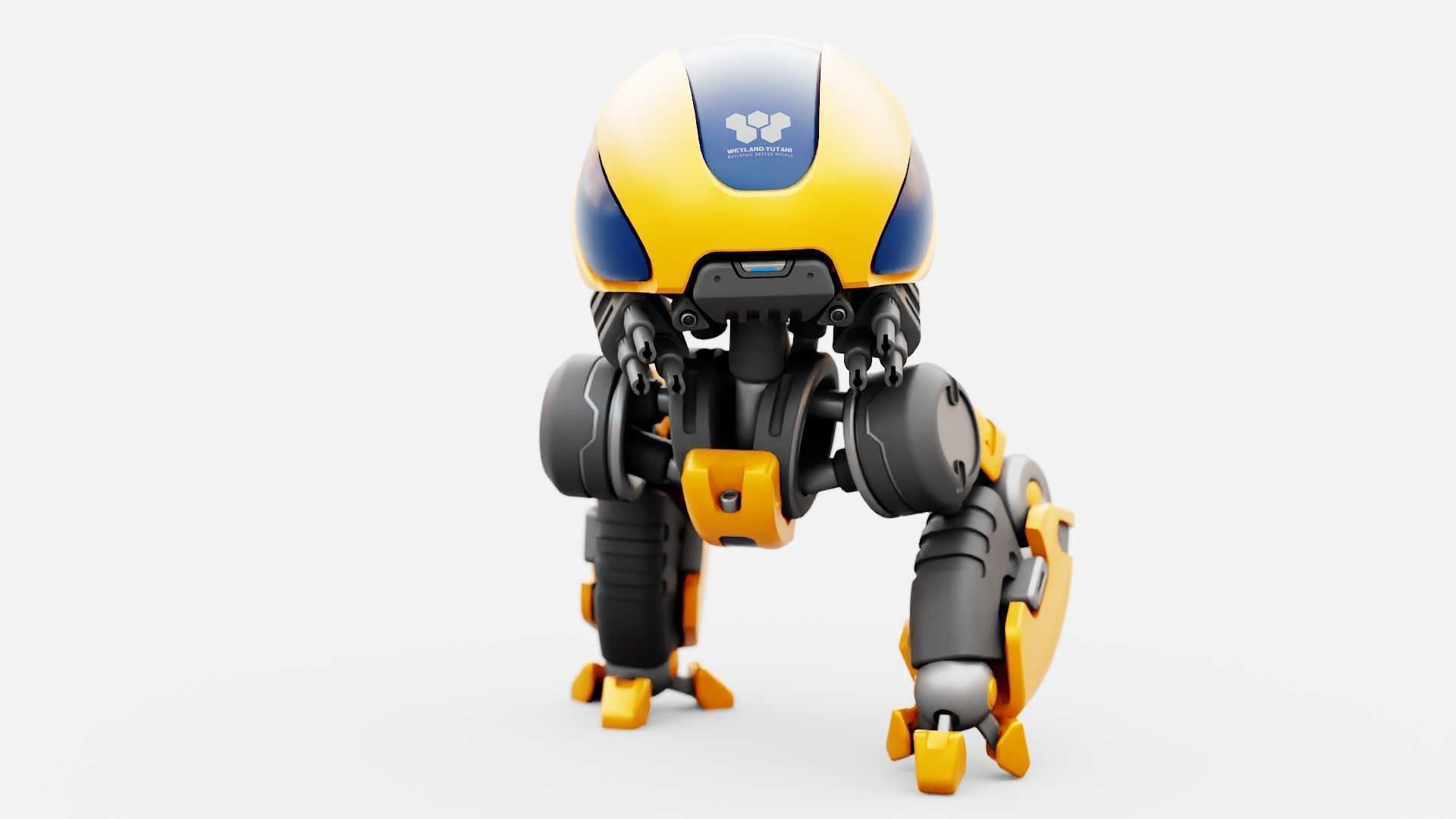 MILITARY BOT M-3000 RIGGED 3D model rigged | CGTrader