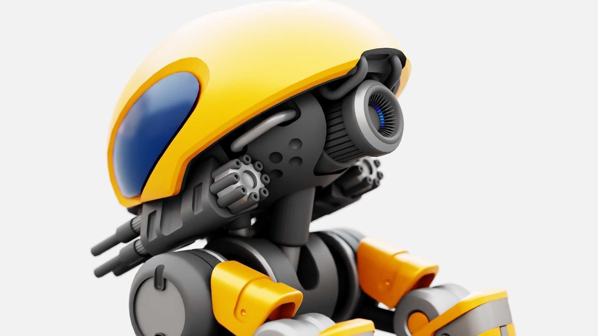 MILITARY BOT M-3000 RIGGED 3D model rigged | CGTrader