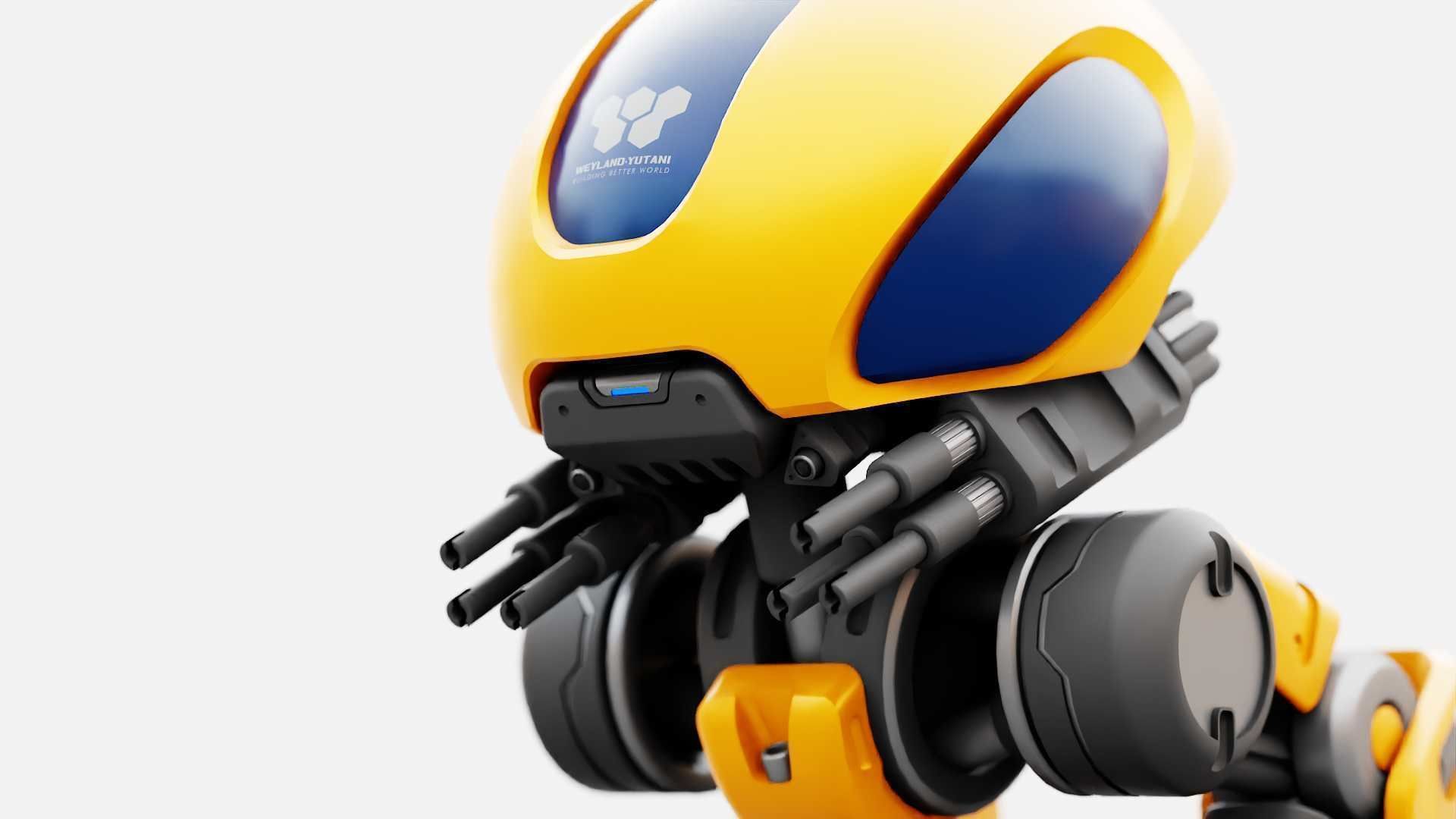 MILITARY BOT M-3000 RIGGED 3D model rigged | CGTrader