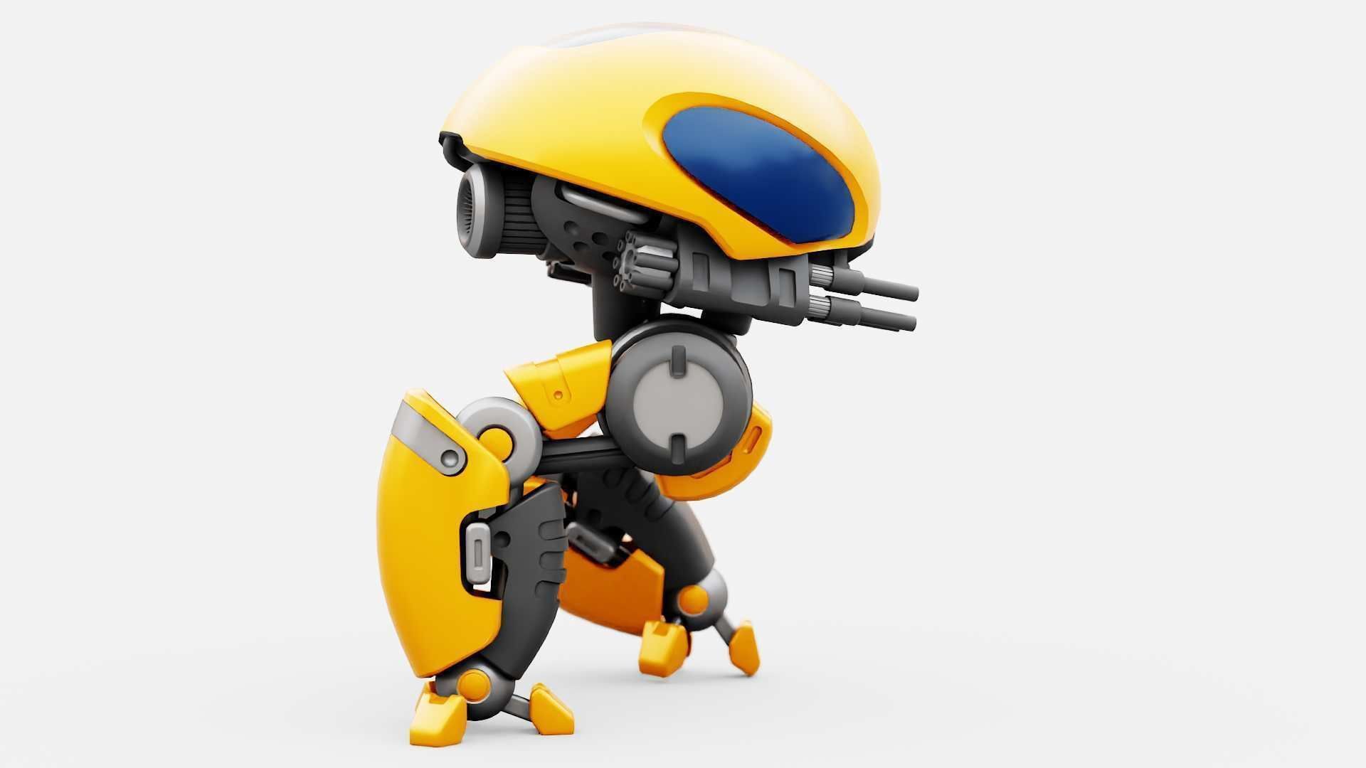 MILITARY BOT M-3000 RIGGED 3D model rigged | CGTrader