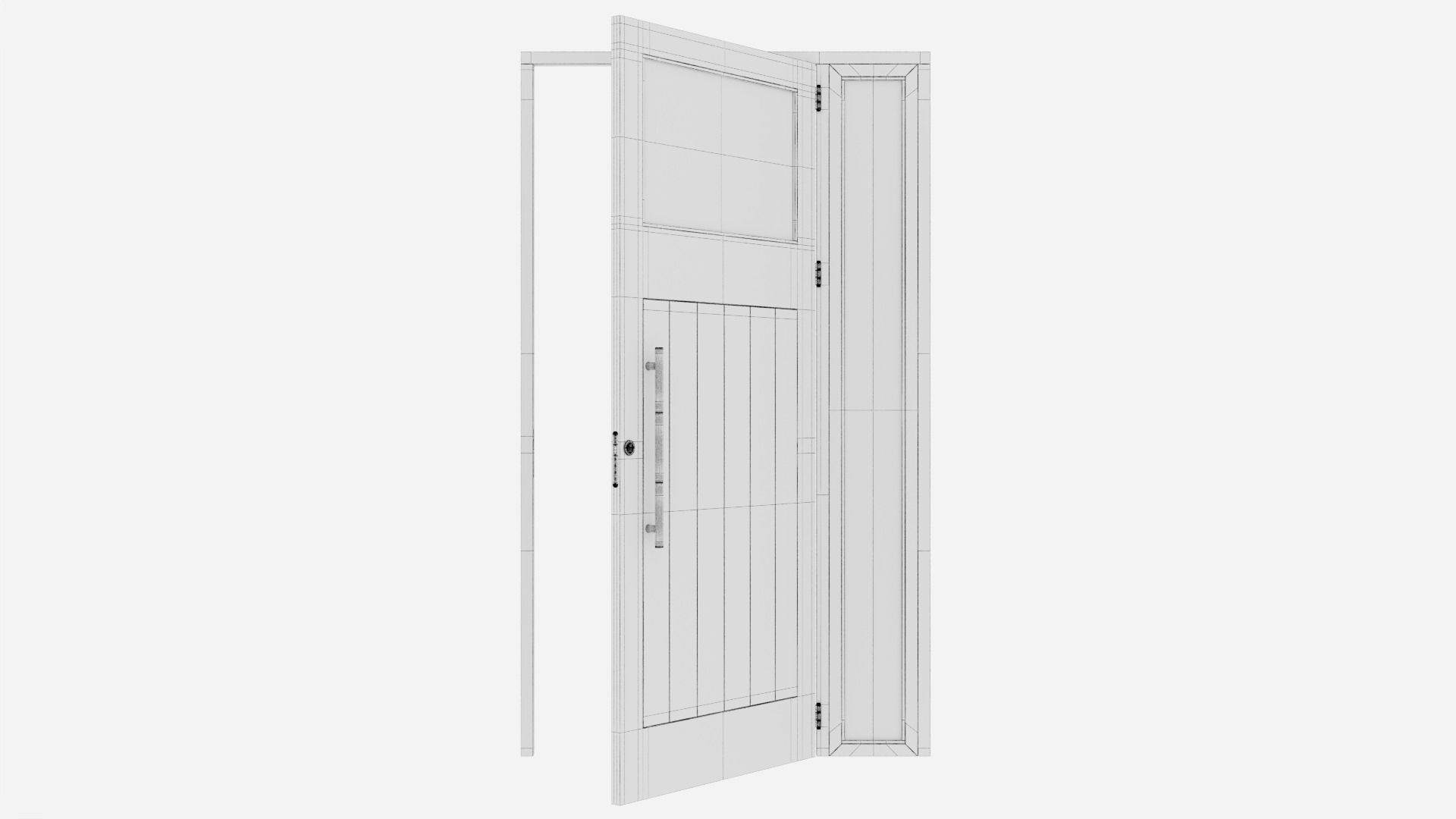 Aluminium door 89 3D model | CGTrader
