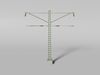 Middle overhead line mast for railway lines 3D model | CGTrader