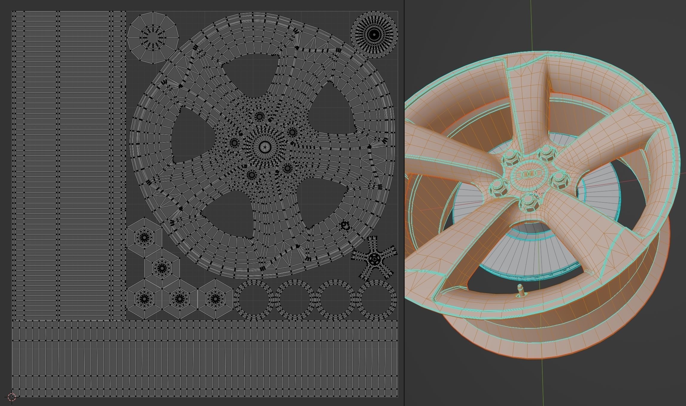 3D model Audi Rotor - Wheels - Game Ready VR / AR / low-poly | CGTrader