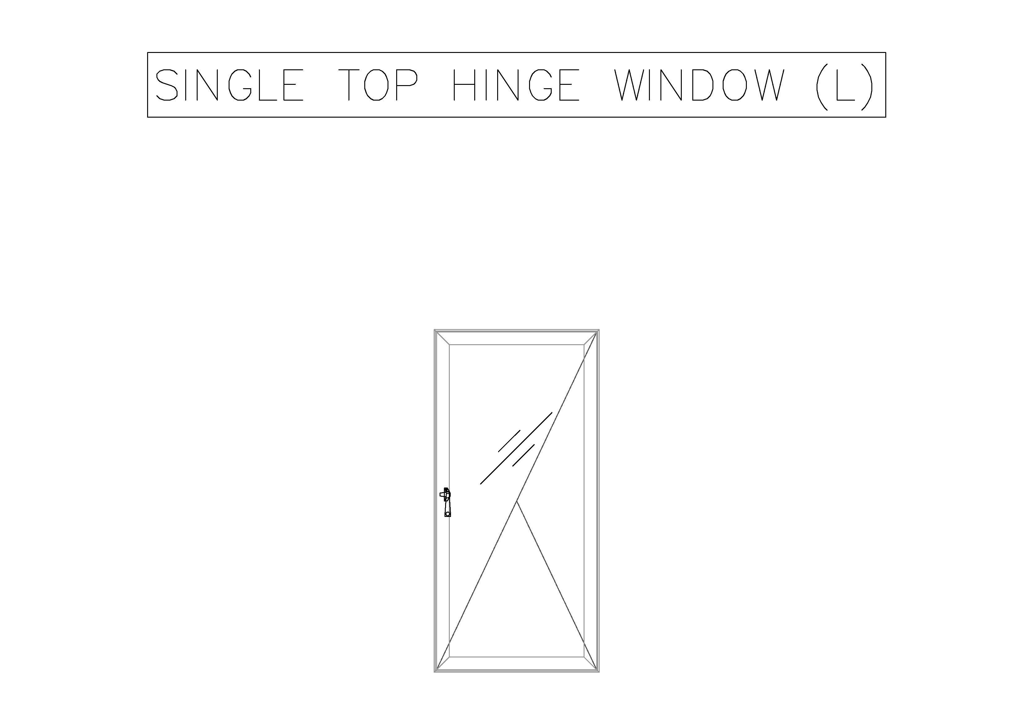 2D Casement Windows Top View 3D model | CGTrader