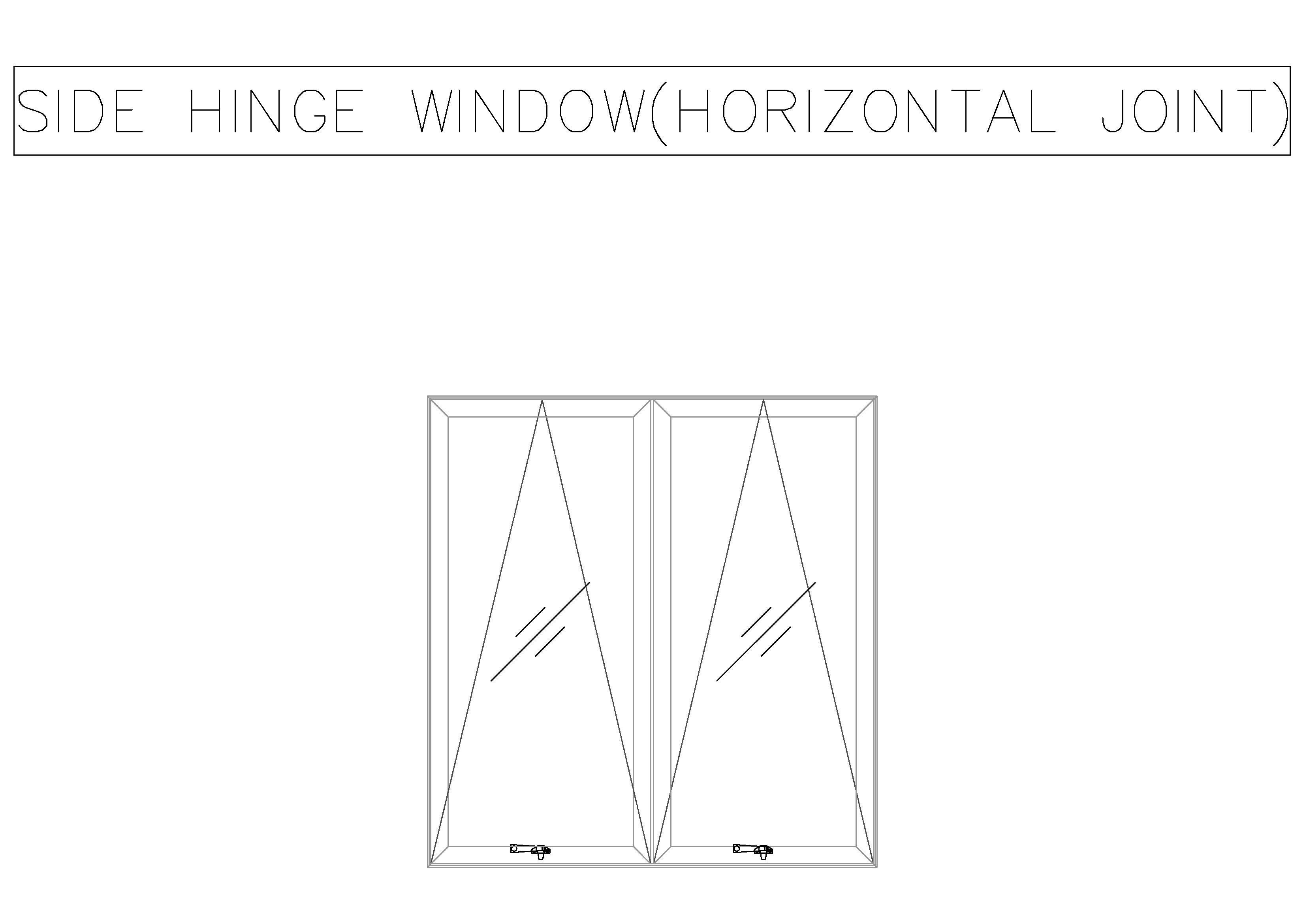 2D Casement Windows Top View 3D model | CGTrader