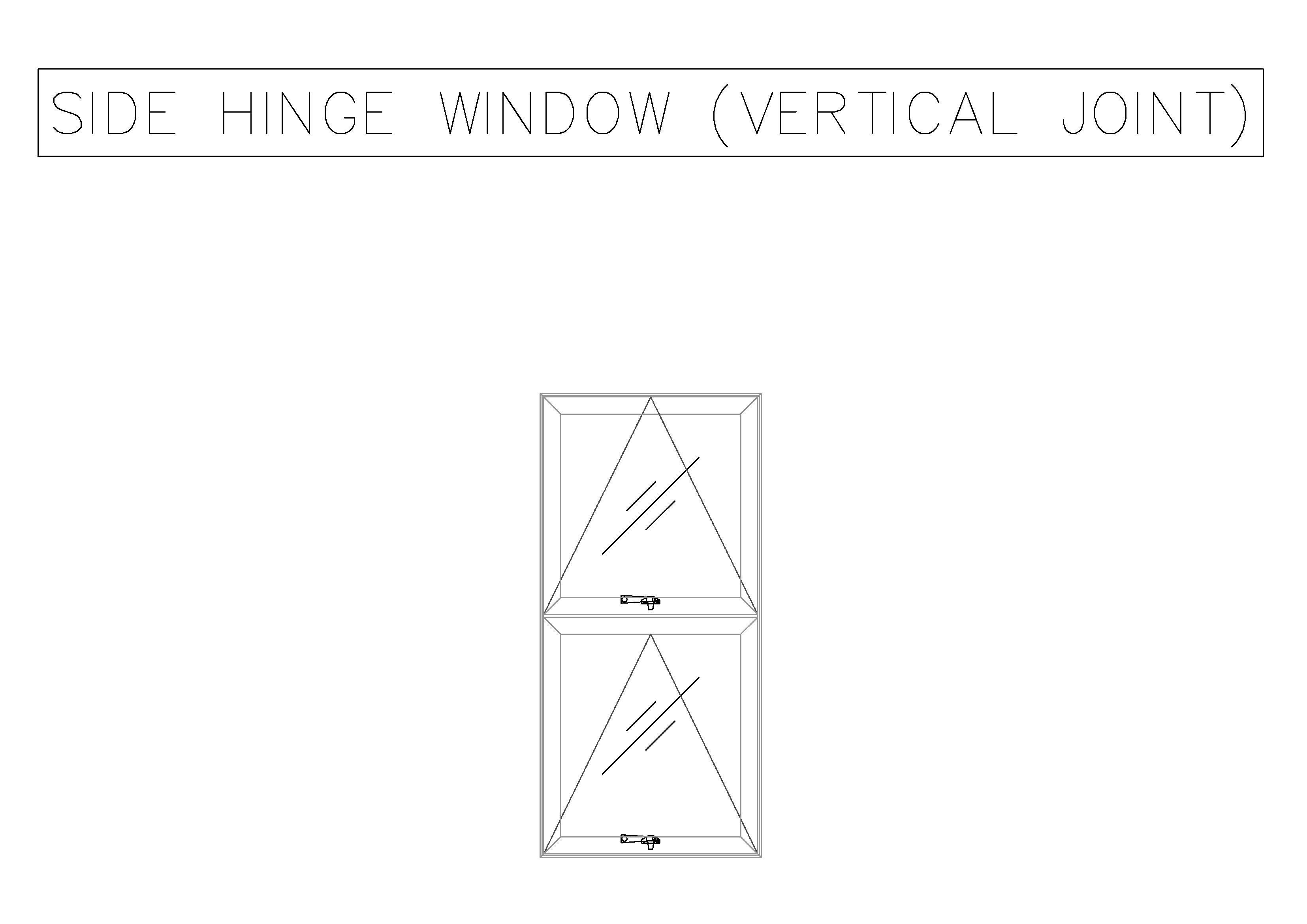 2D Casement Windows Top View 3D model | CGTrader