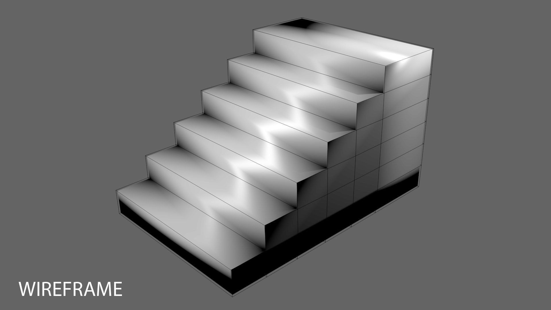 Stair - Straight 3D model | CGTrader