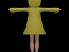 3D model 3D Girl Model from Little Nightmare low-poly 3D model VR / AR ...