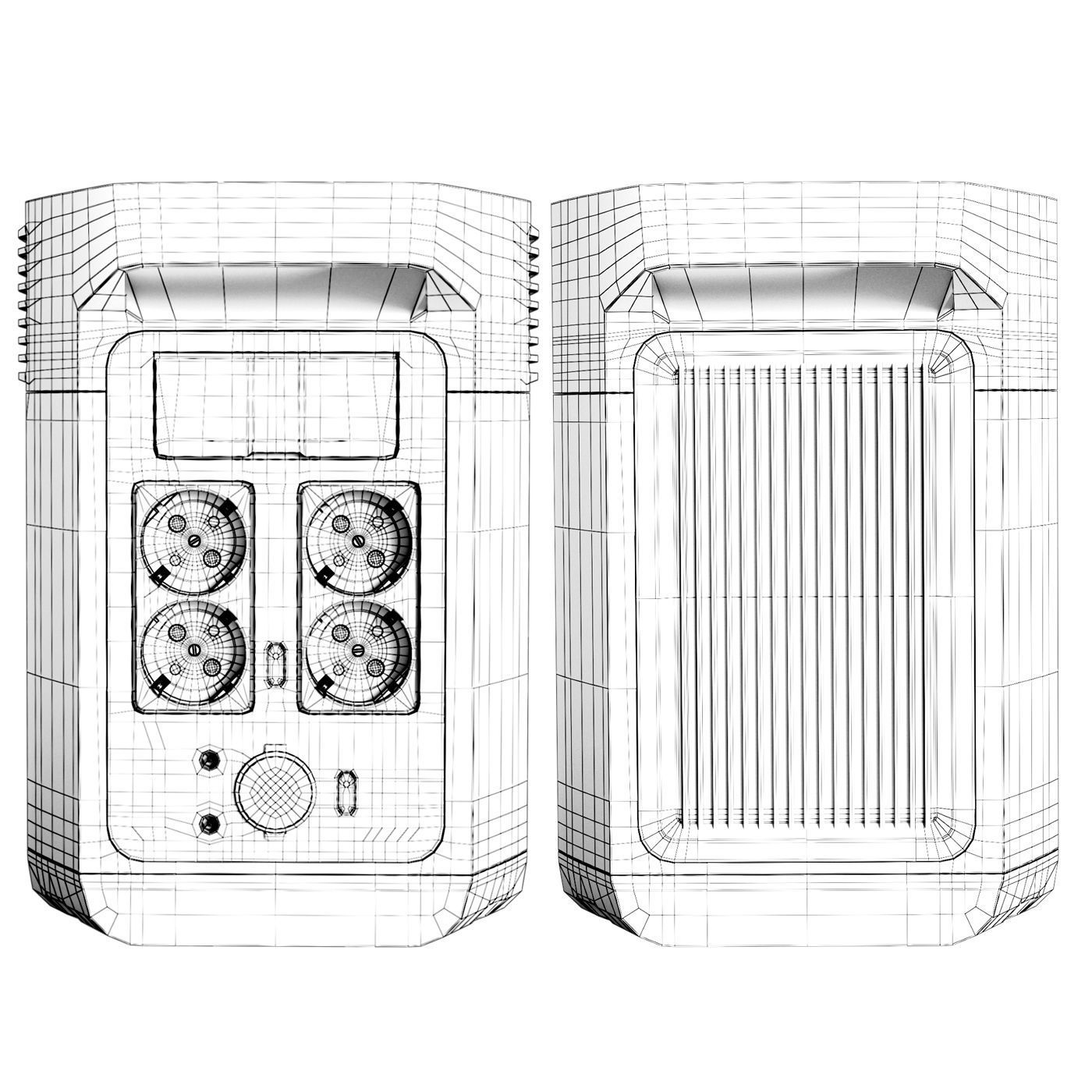 EcoFlow DELTA 2 charging station and battery 3D model | CGTrader