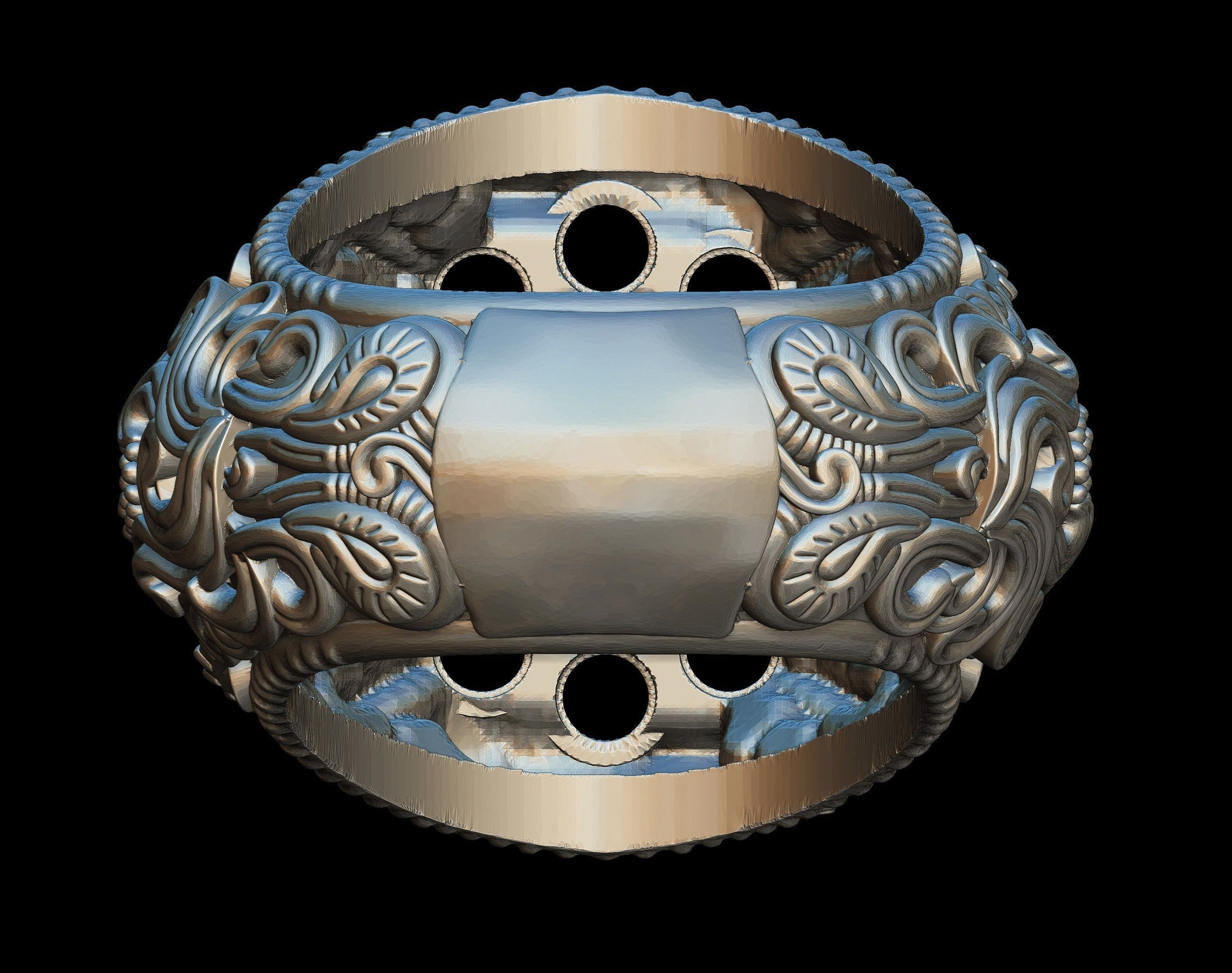 Lord Shiva Ring 3D model 3D printable | CGTrader