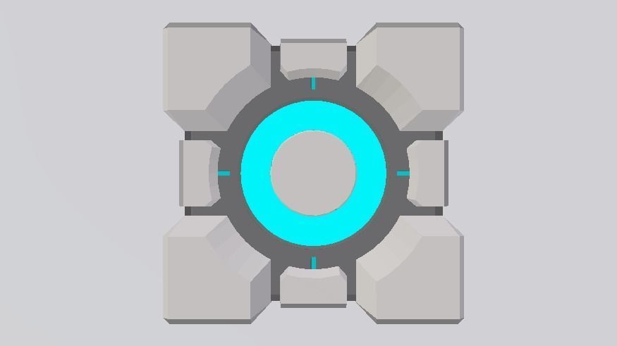 3D model Portal Cube VR / AR / low-poly | CGTrader