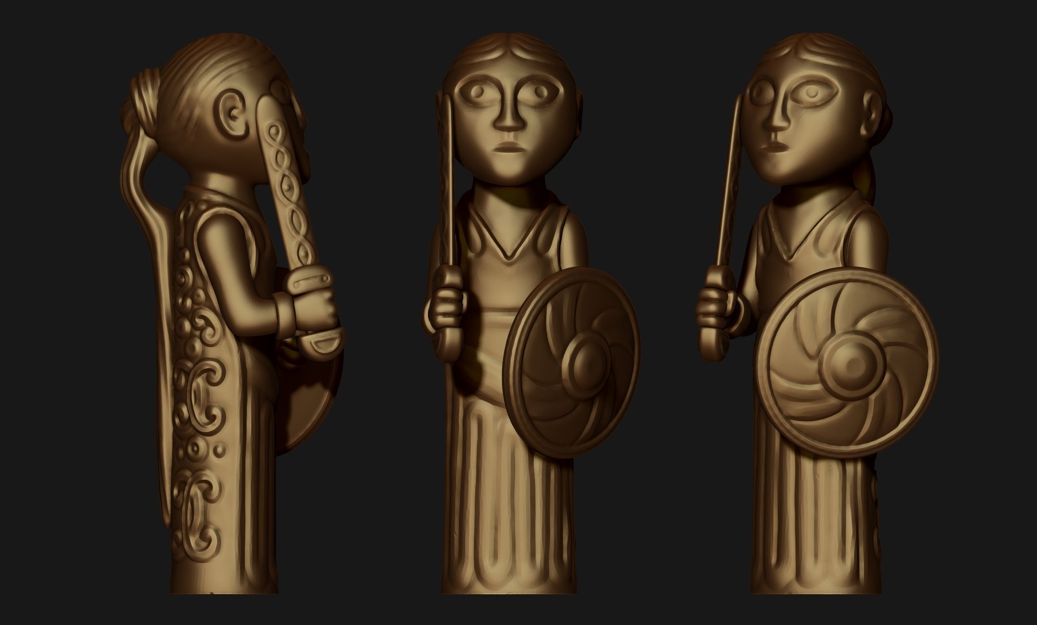Valkyrie Statuille - CNC and 3D model 3D printable | CGTrader