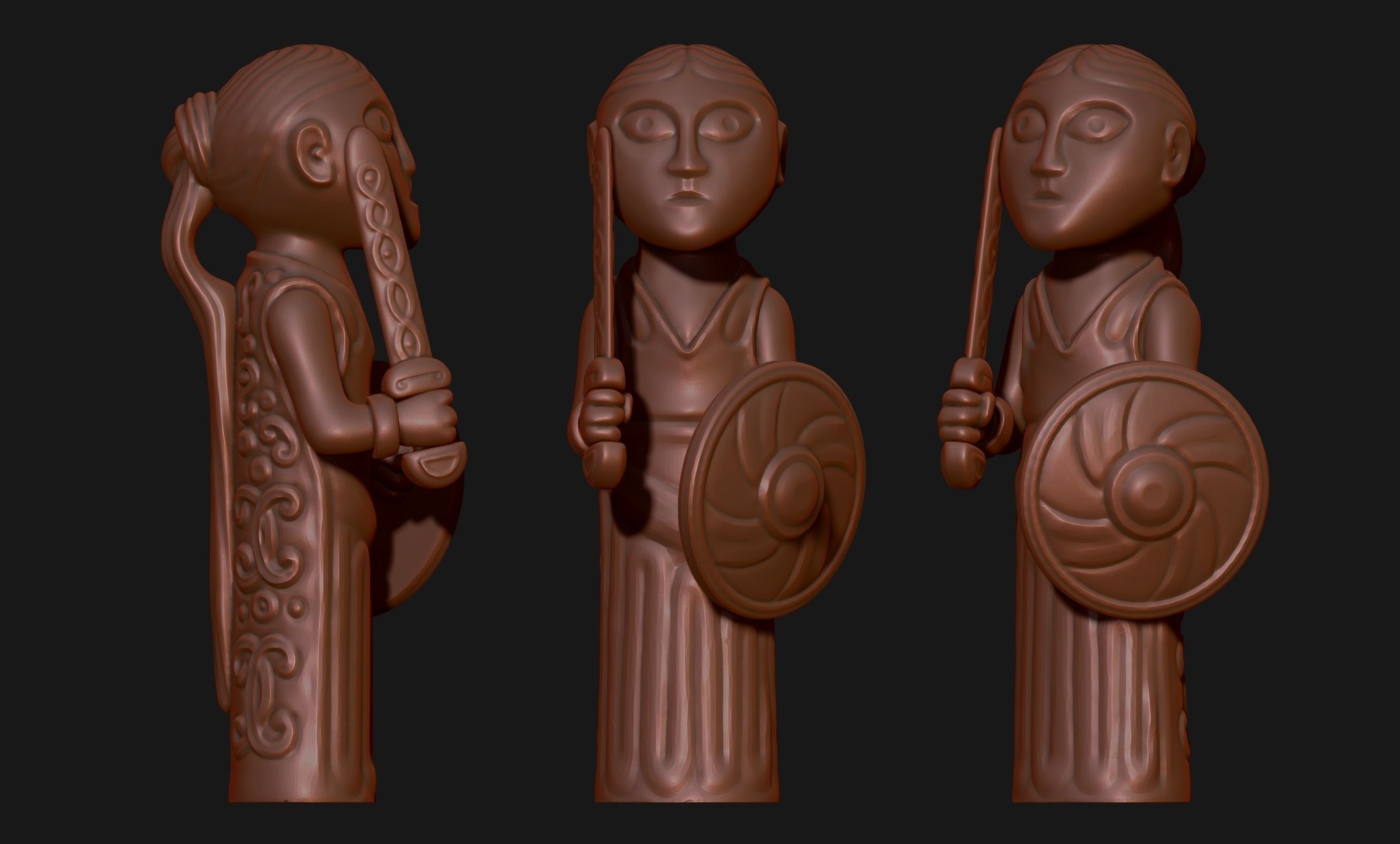 Valkyrie Statuille - CNC and 3D model 3D printable | CGTrader
