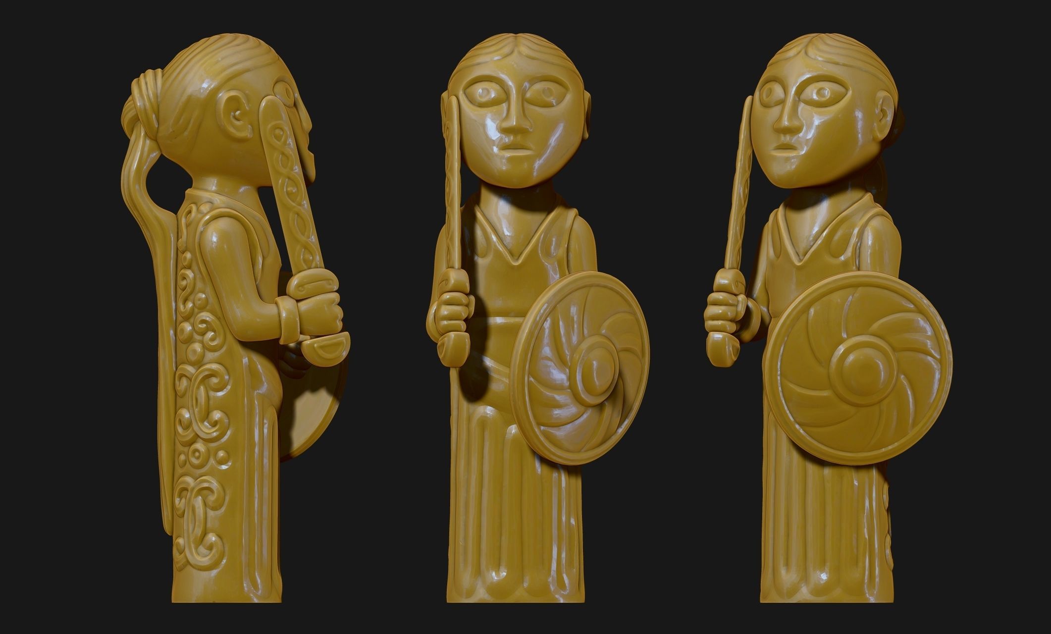Valkyrie Statuille - CNC and 3D model 3D printable | CGTrader