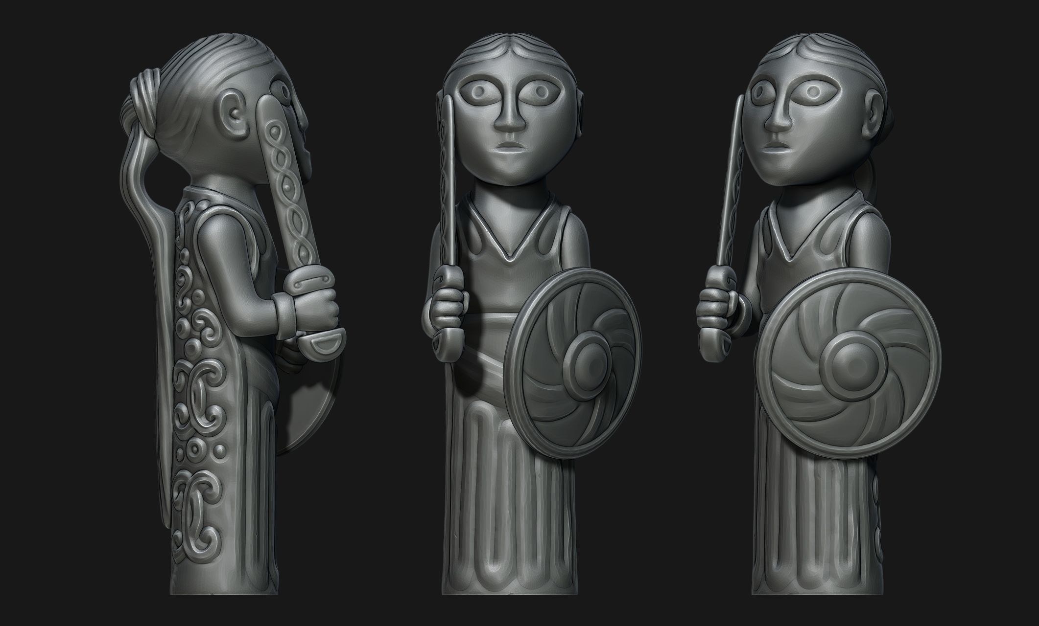 Valkyrie Statuille - CNC and 3D model 3D printable | CGTrader