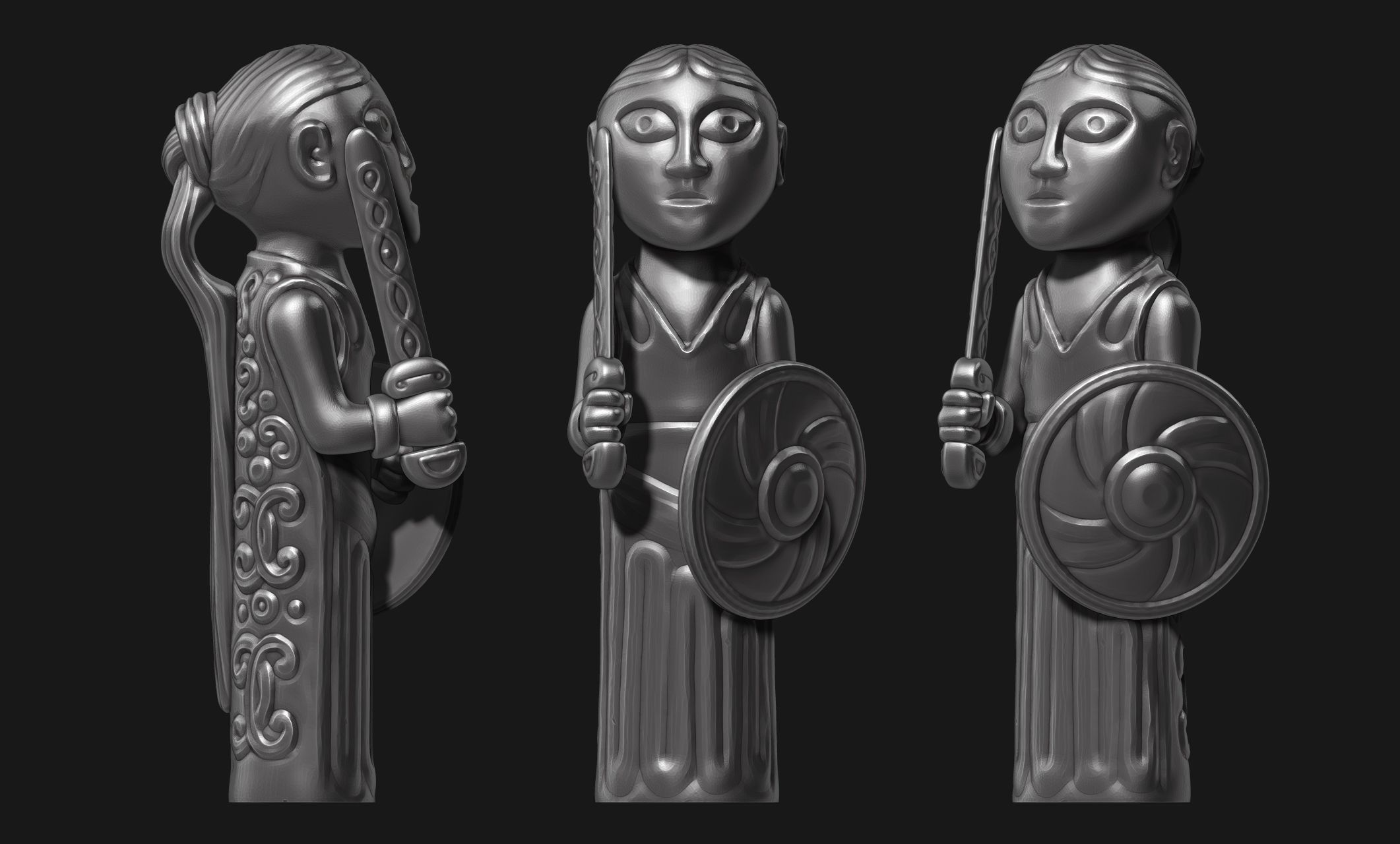 Valkyrie Statuille - CNC and 3D model 3D printable | CGTrader