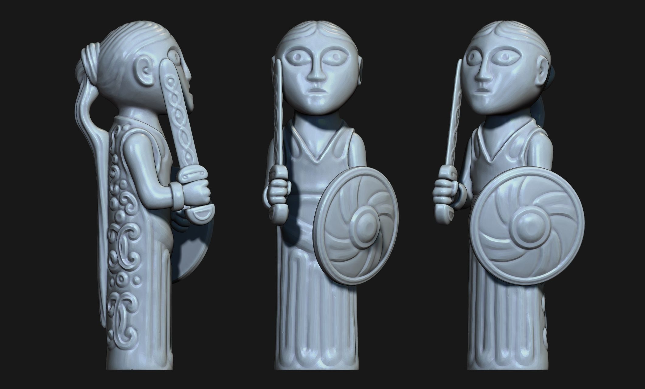 Valkyrie Statuille - CNC and 3D model 3D printable | CGTrader