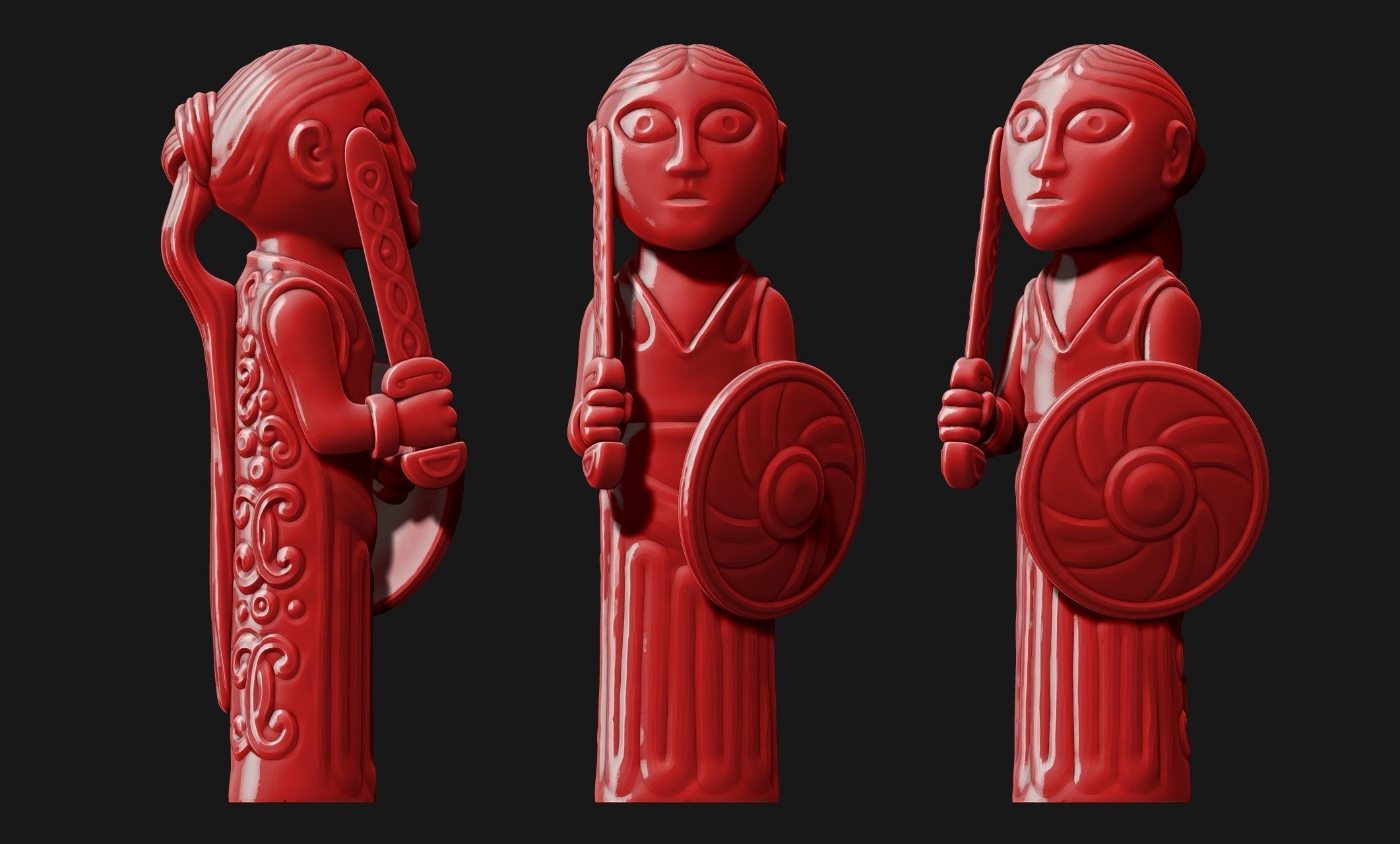 Valkyrie Statuille - CNC and 3D model 3D printable | CGTrader