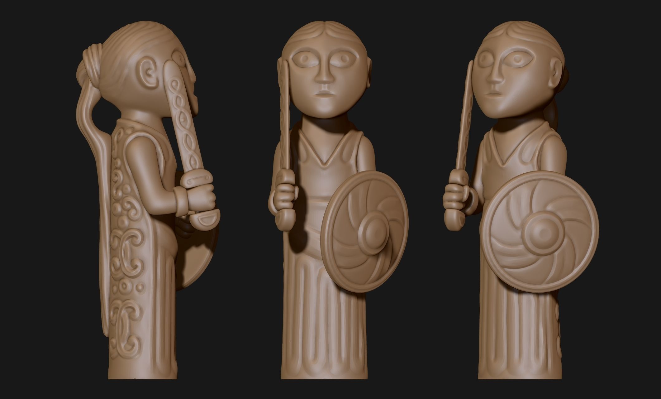 Valkyrie Statuille - CNC and 3D model 3D printable | CGTrader