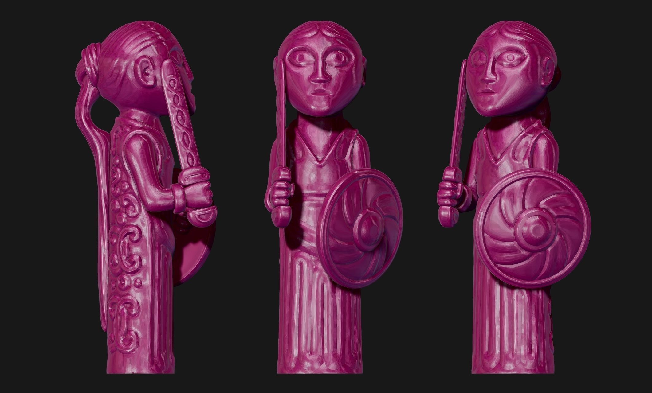 Valkyrie Statuille - CNC and 3D model 3D printable | CGTrader