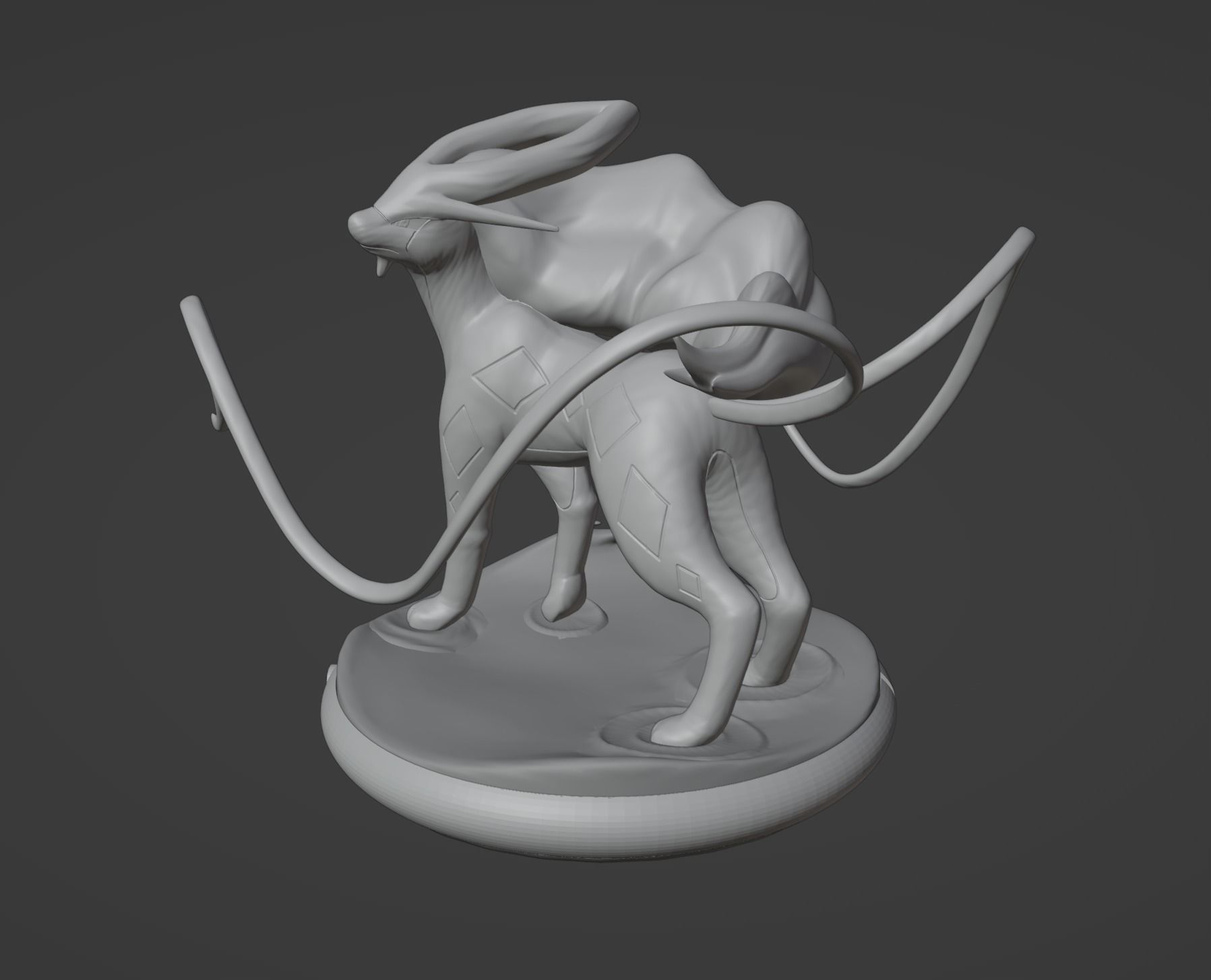 Suicune pokemon 3D print model 3D model 3D printable | CGTrader