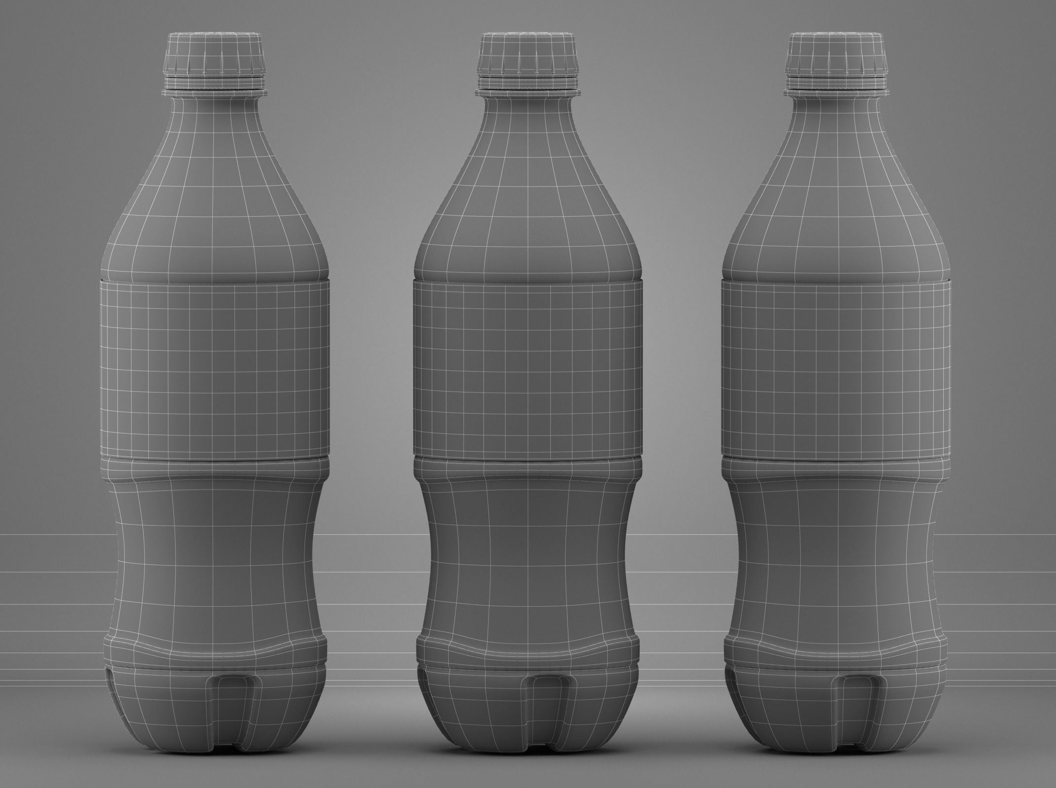 Plastic Soft Drink Bottles 3D model | CGTrader