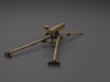 3D model Type 11 37 mm infantry gun VR / AR / low-poly | CGTrader