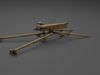 3D model Type 11 37 mm infantry gun VR / AR / low-poly | CGTrader