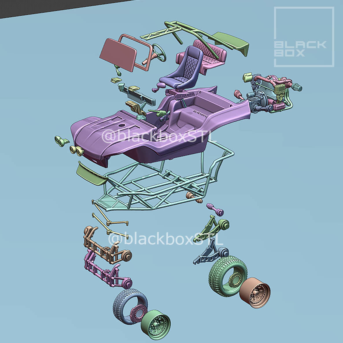 STREET BUGGY FULL MODELKIT 1-24th scale 3D model 3D printable | CGTrader