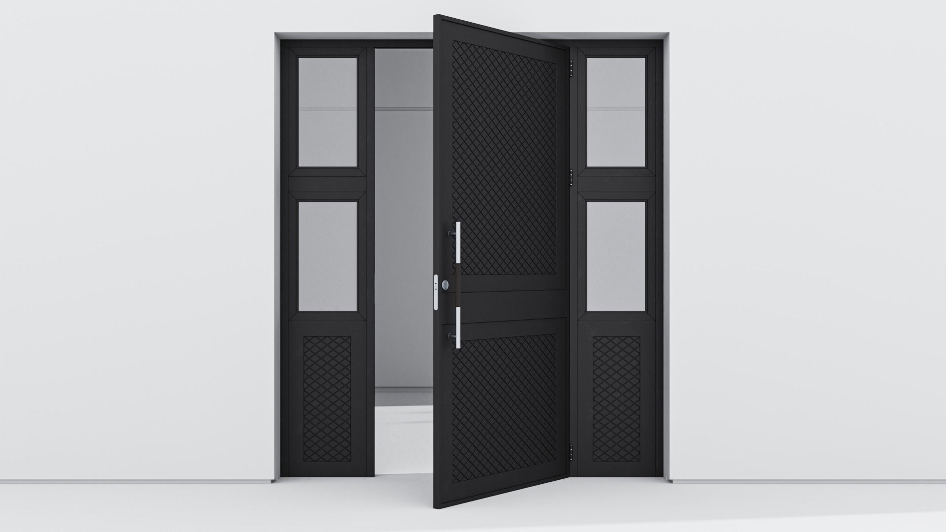 Aluminium door 90 3D model | CGTrader