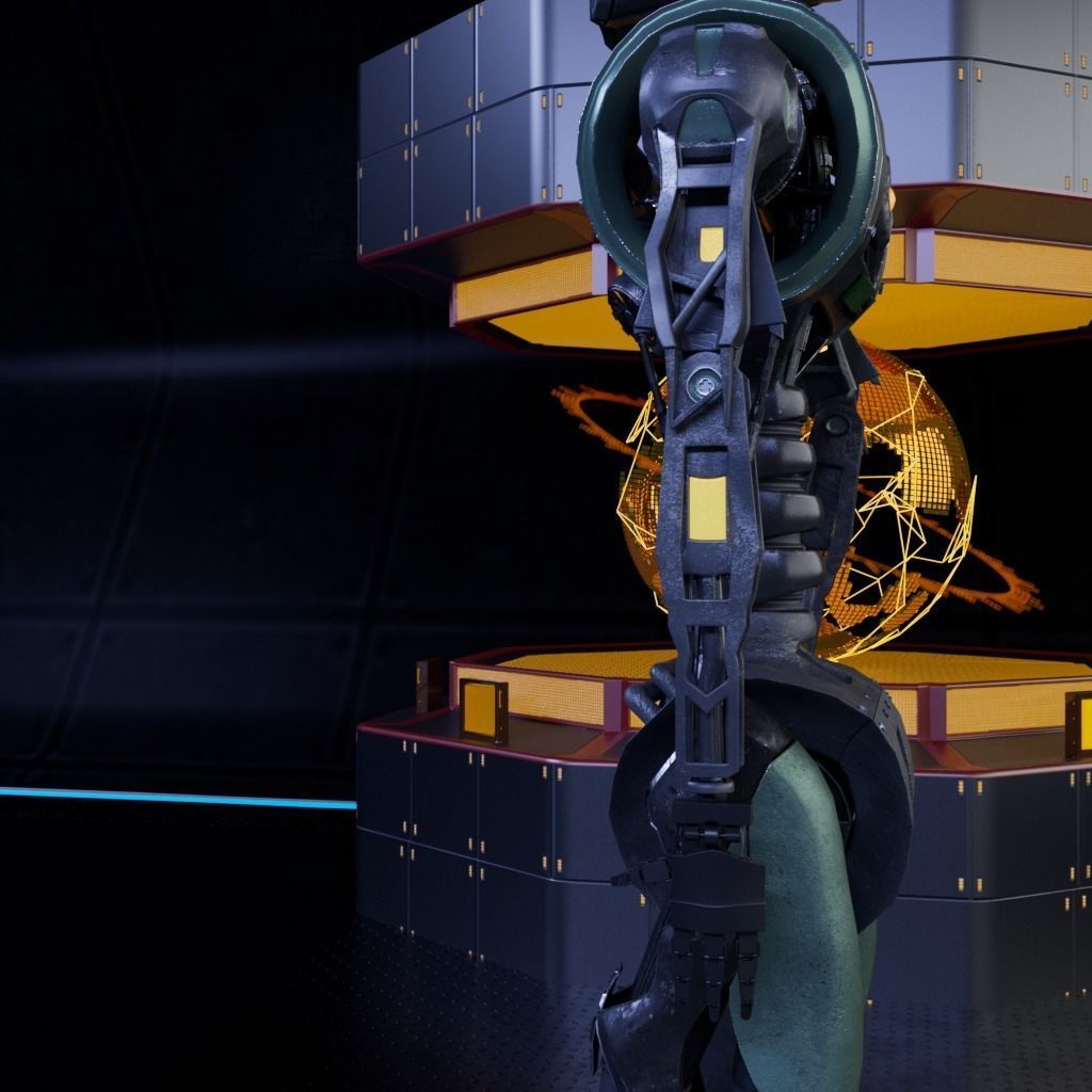 sci fi android robot 3D model | CGTrader