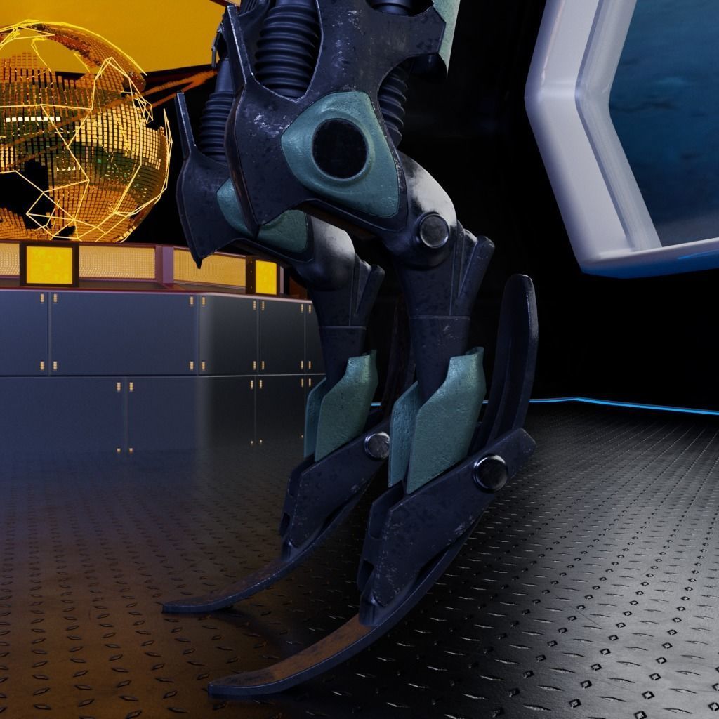 sci fi android robot 3D model | CGTrader