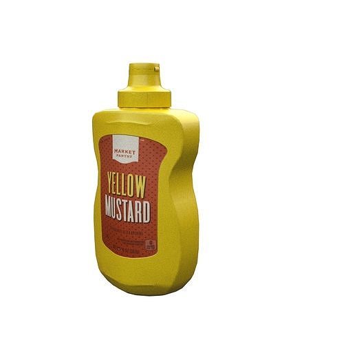 3D model Mustard Bottle Low-poly PBR 3D model VR / AR / low-poly | CGTrader