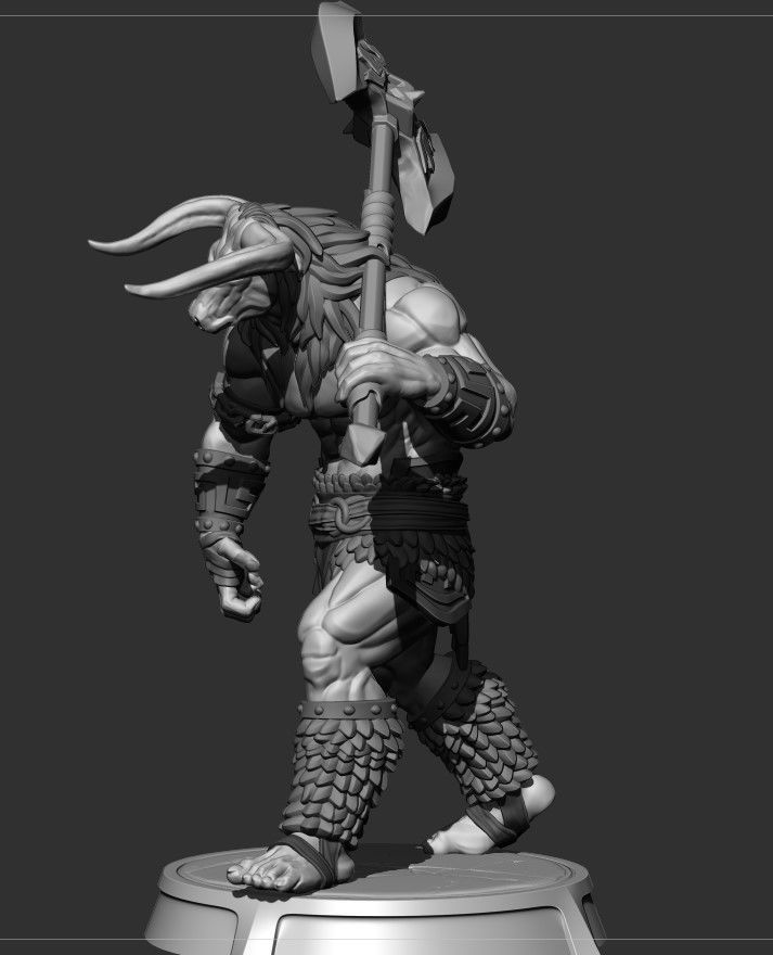 Minotaur Boss 3D model 3D printable | CGTrader