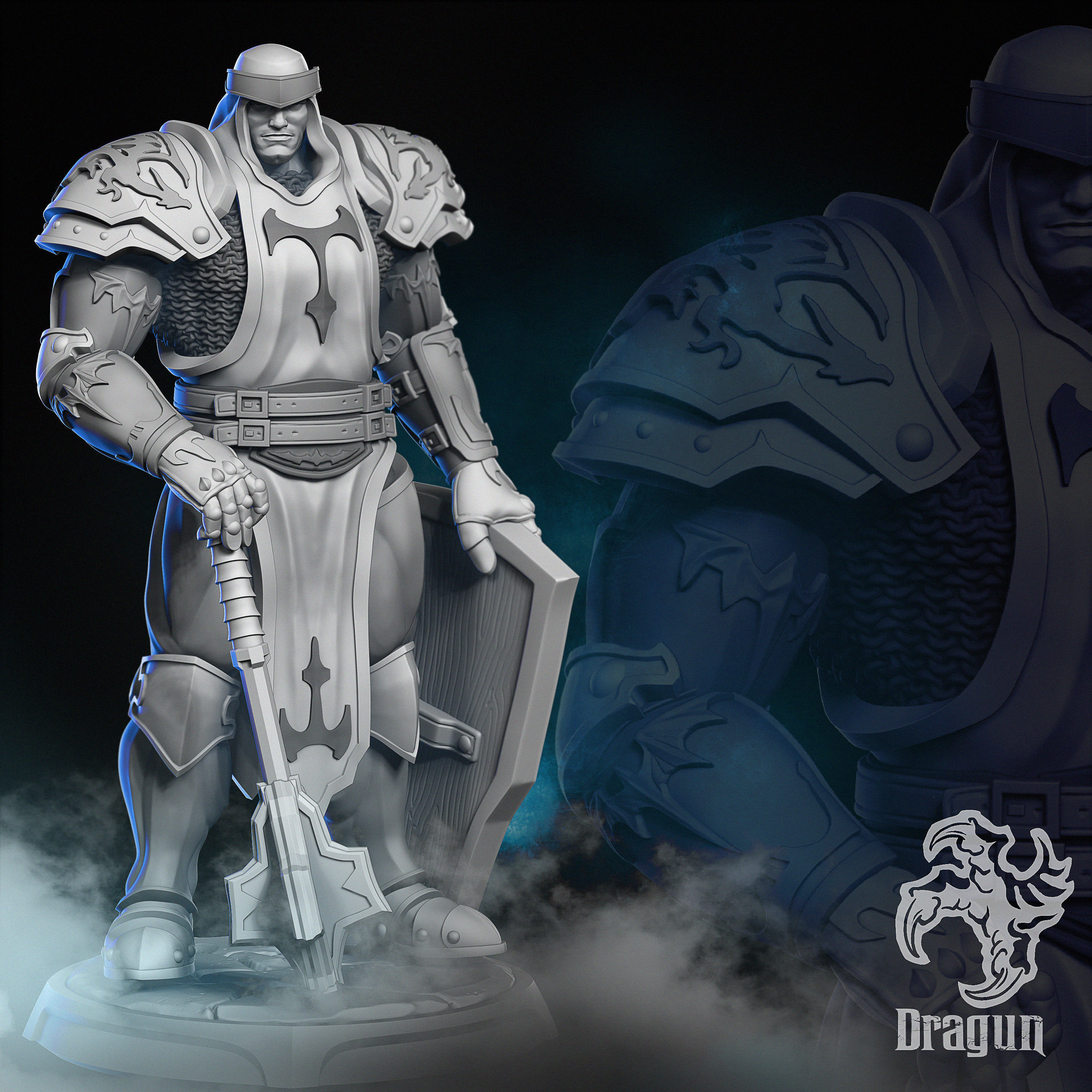 Hero Cleric 3D model 3D printable | CGTrader