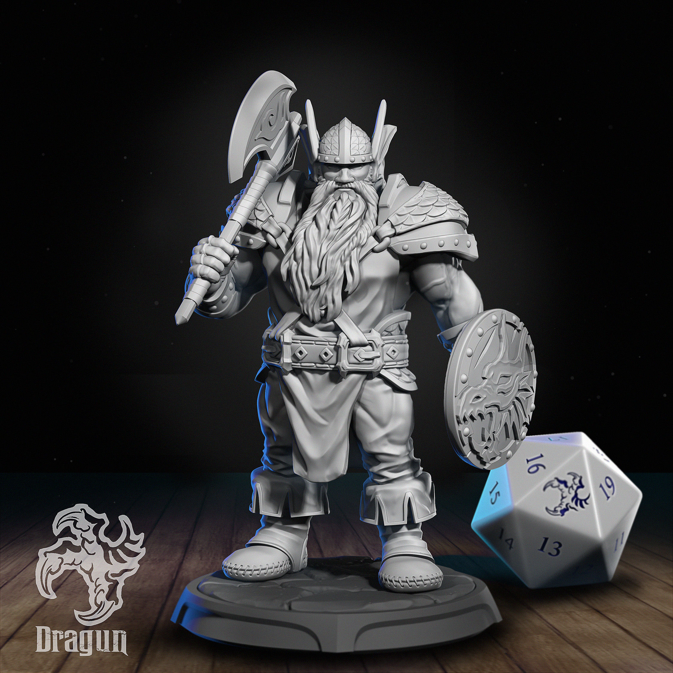 Hero Dwarf 3D model 3D printable | CGTrader