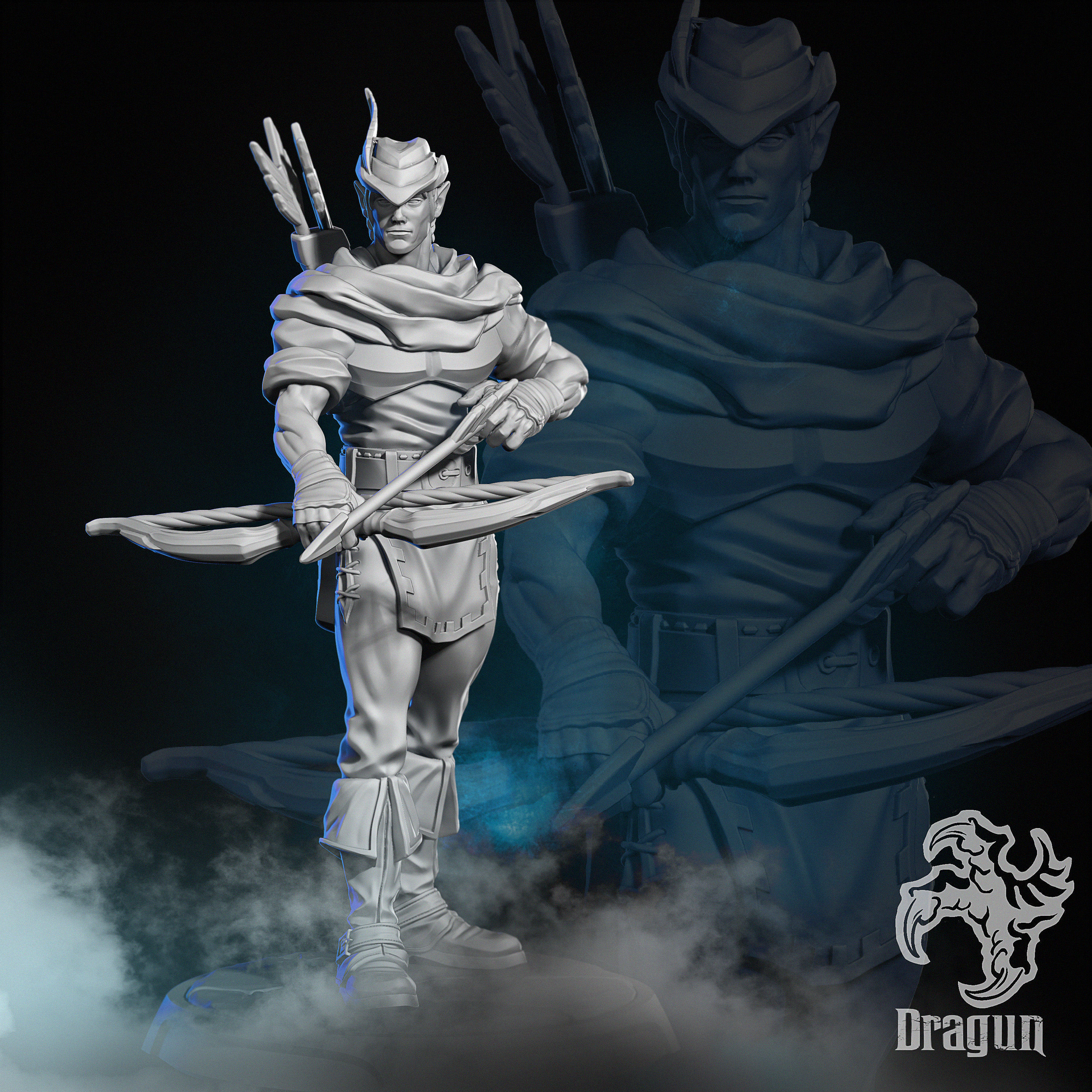 Hero Elf Archer 3D model 3D printable | CGTrader