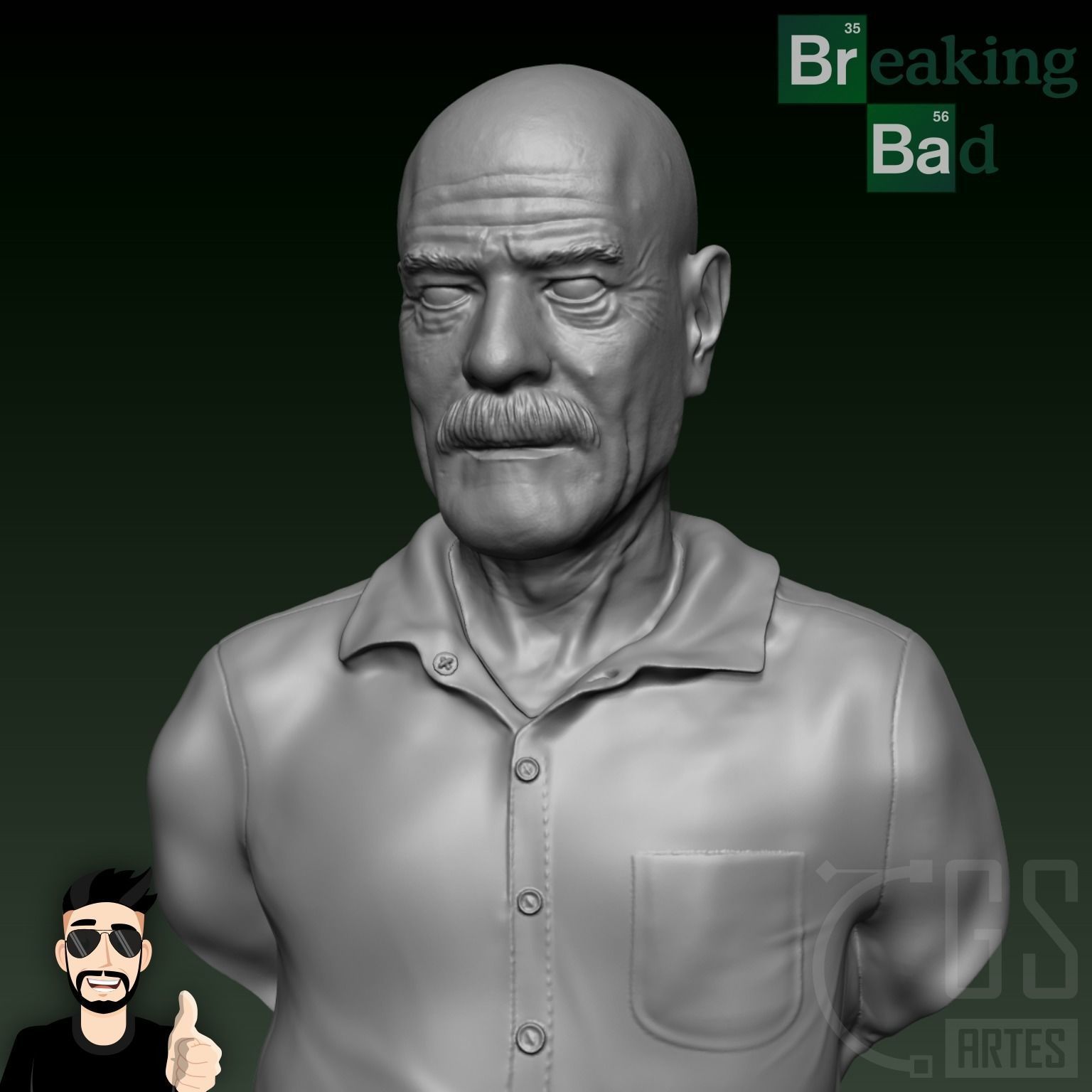 Walter White Breaking Bad 3d Model 3d Printable Cgtrader