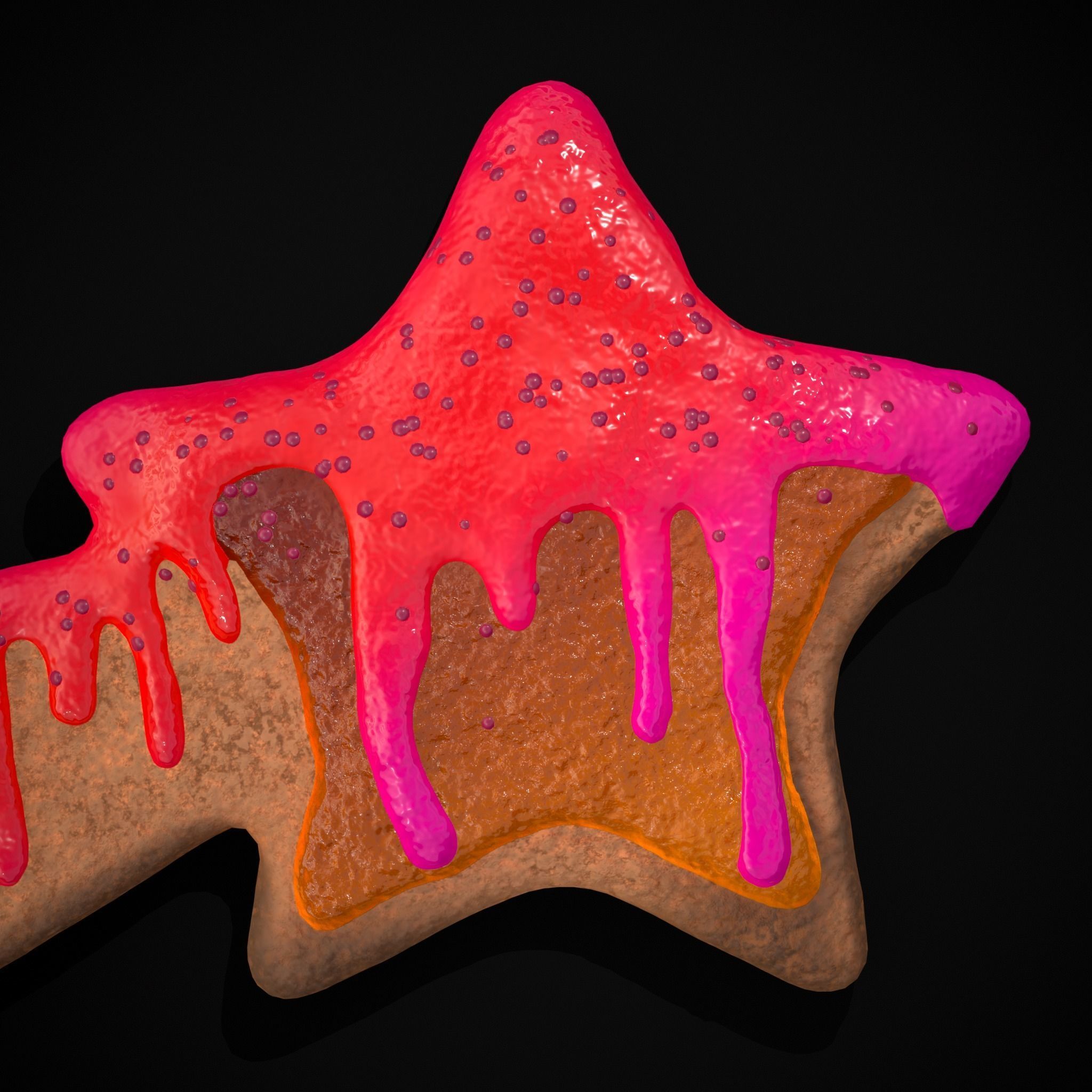 3D model Shooting Star Icing Jelly Cookie VR / AR / low-poly | CGTrader