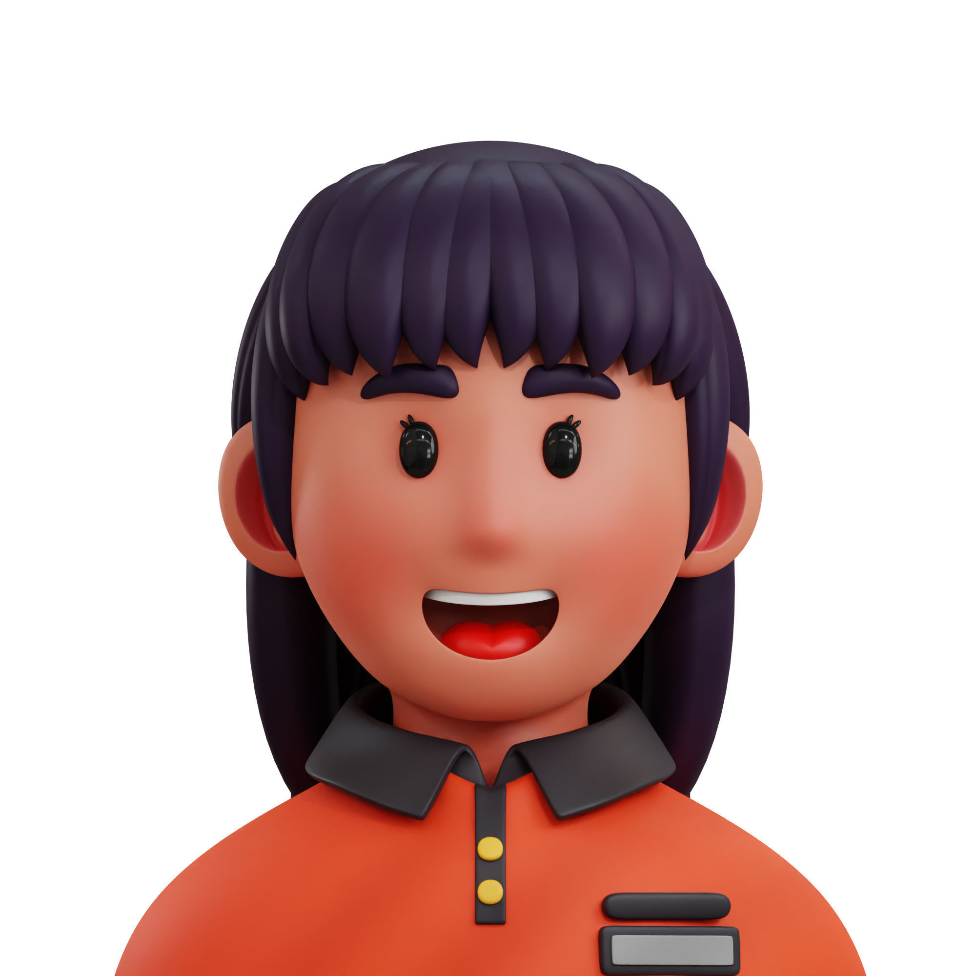 3D model 3d avatar profession as Cashier VR / AR / low-poly | CGTrader