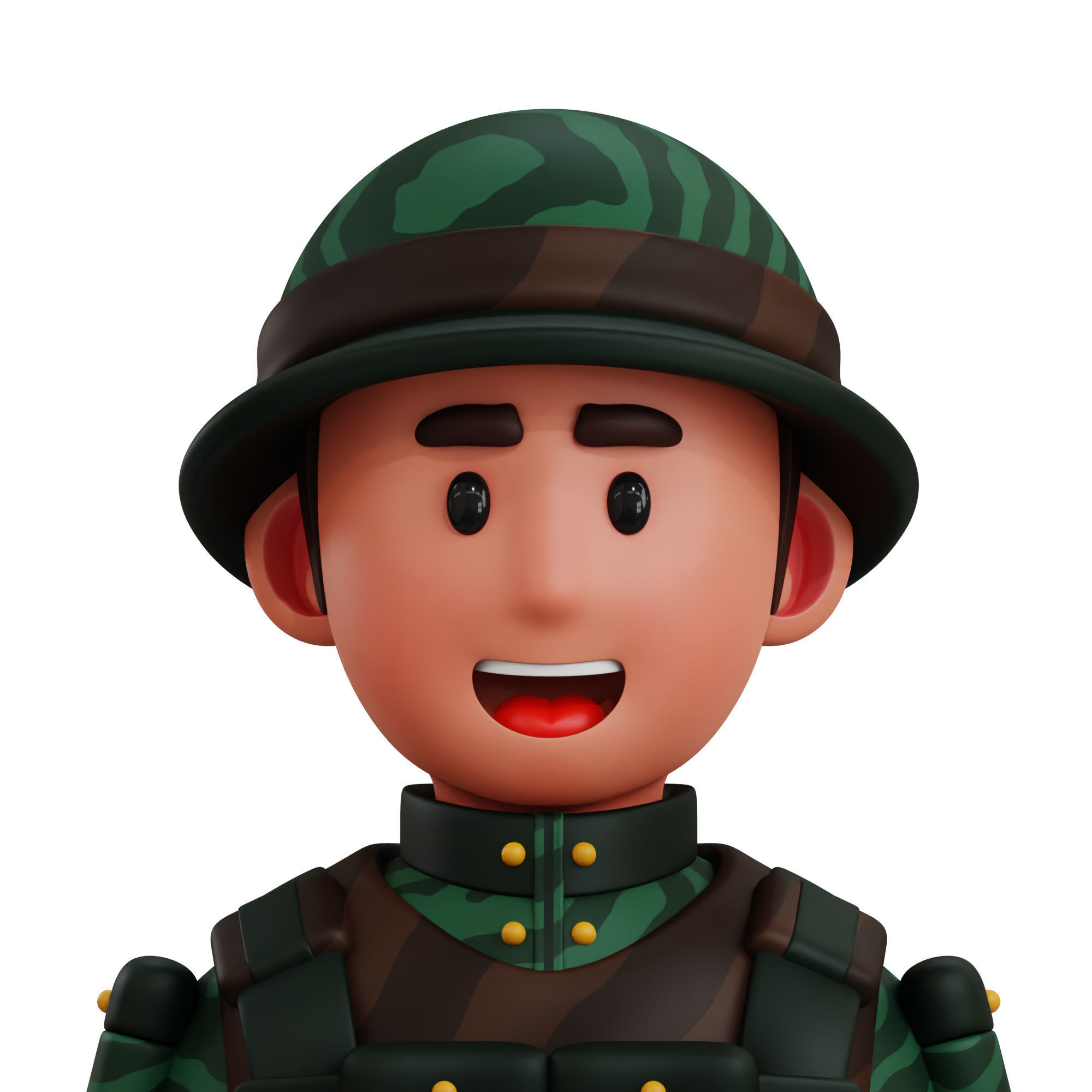 3D model 3d avatar profession as Soldier VR / AR / low-poly | CGTrader