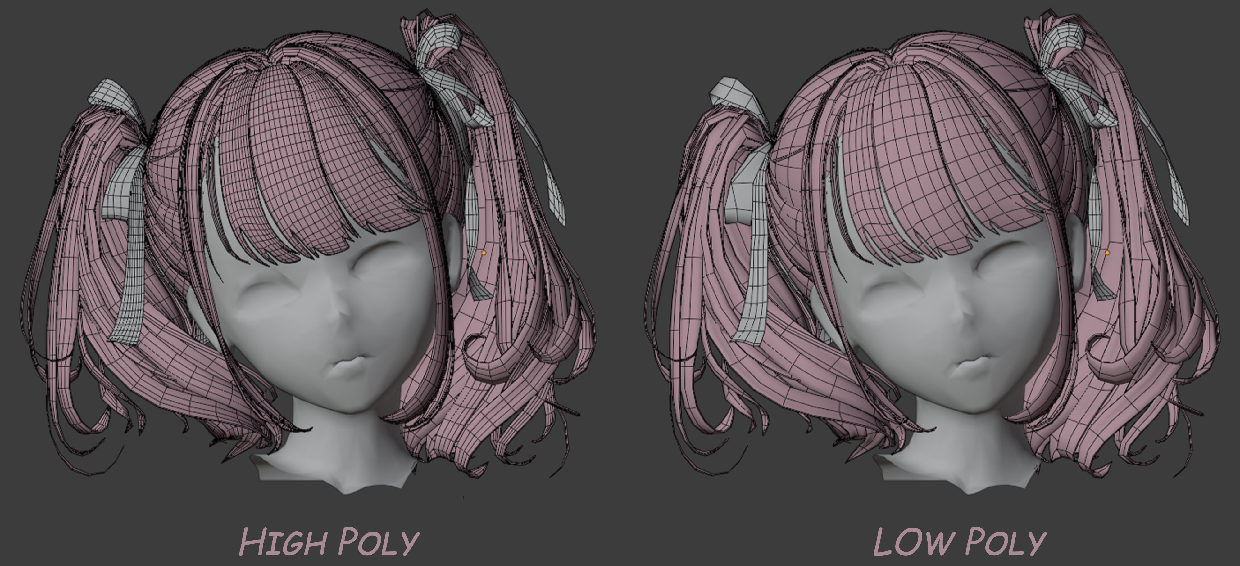 Stylized Hair 3D model | CGTrader