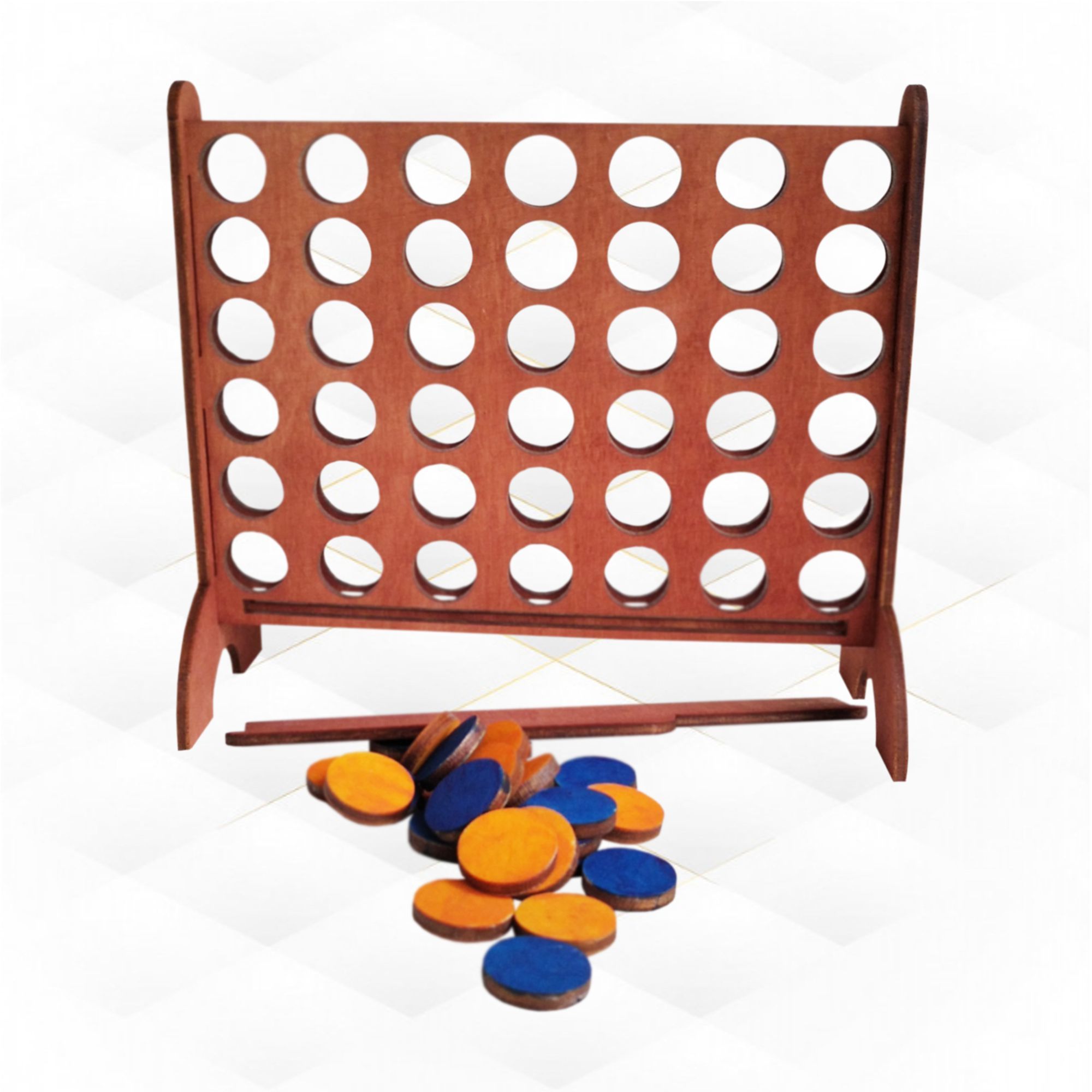 Connect 4 mini game for laser cutting 3D model 3D printable | CGTrader